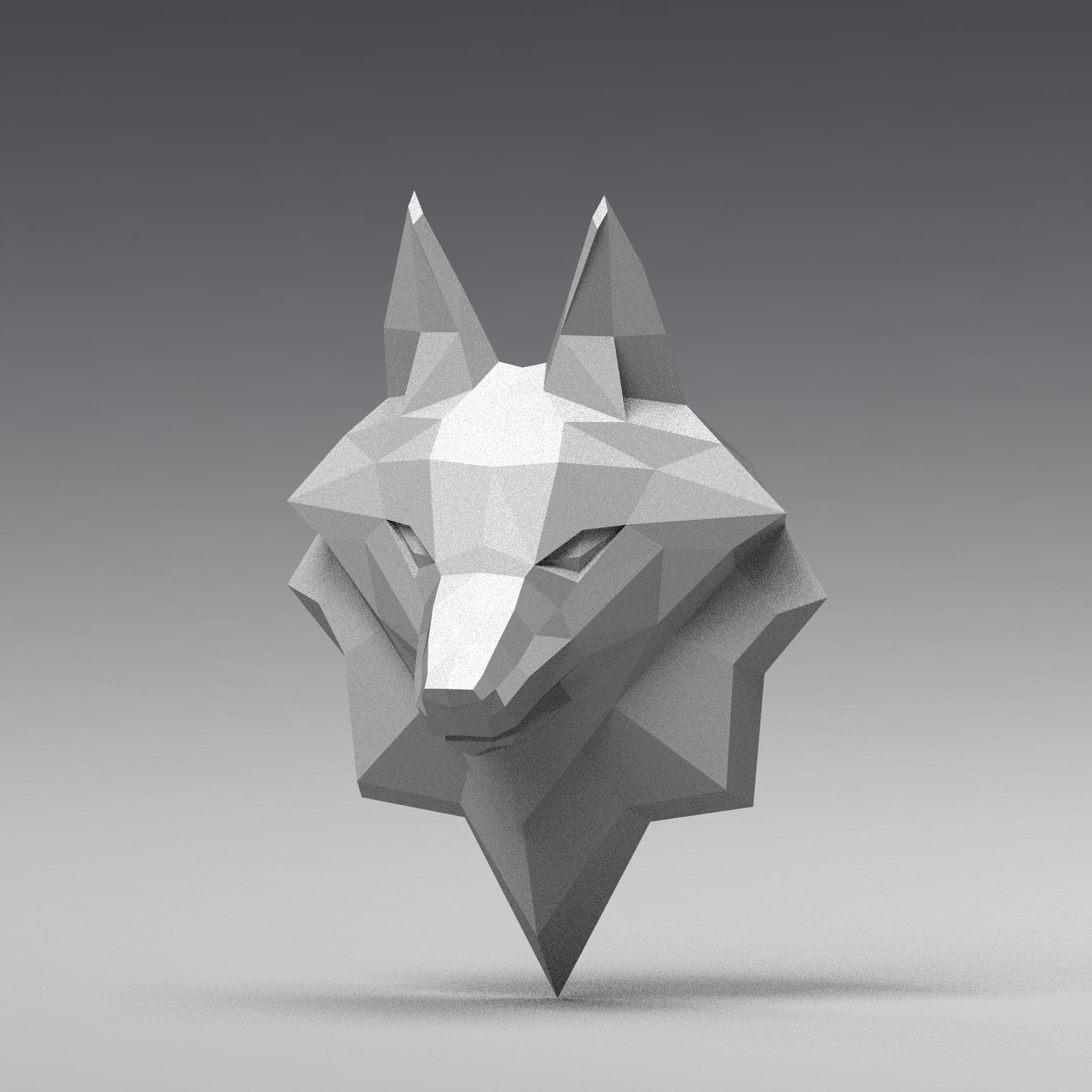 3D print fox head - TurboSquid 1676671
