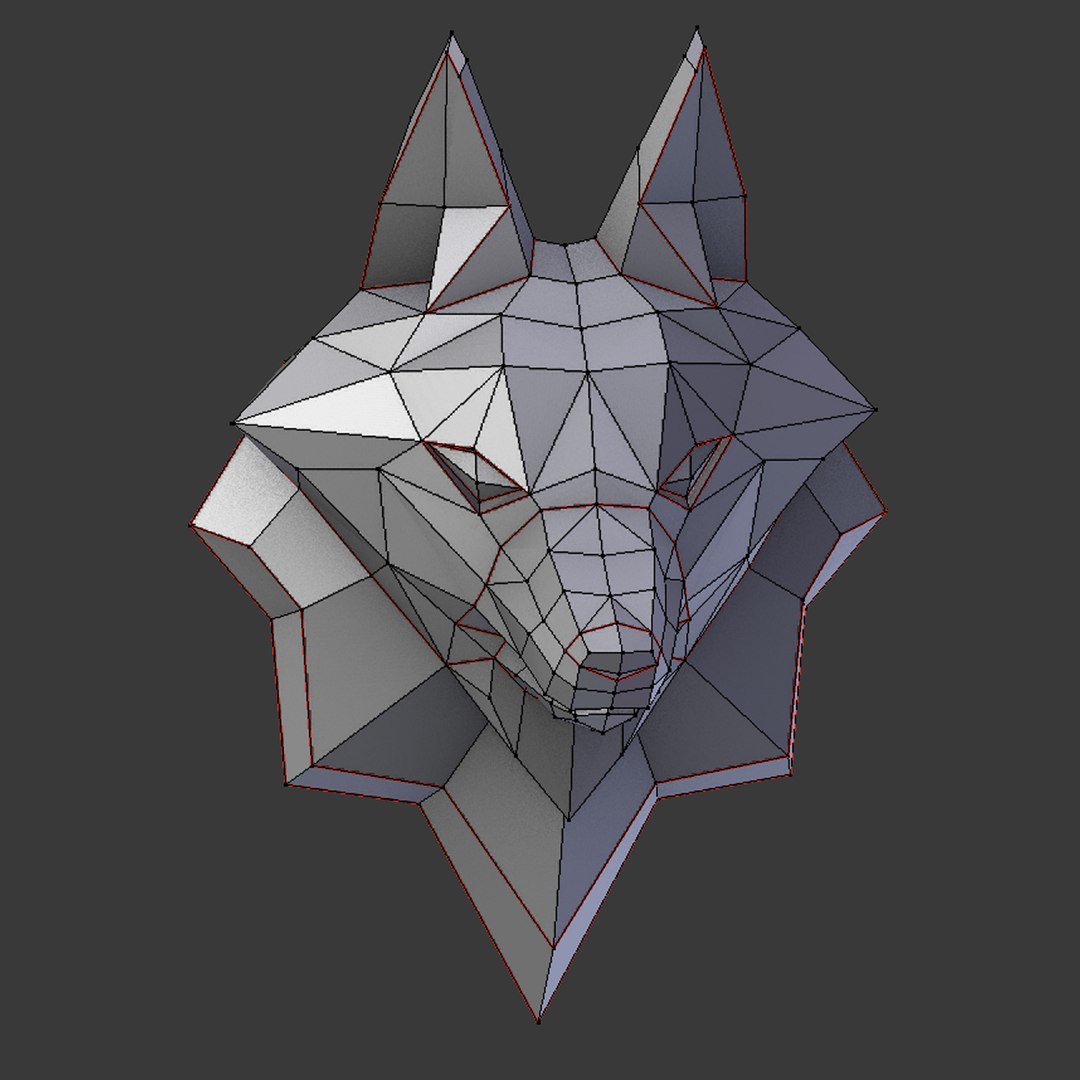 3D print fox head - TurboSquid 1676671