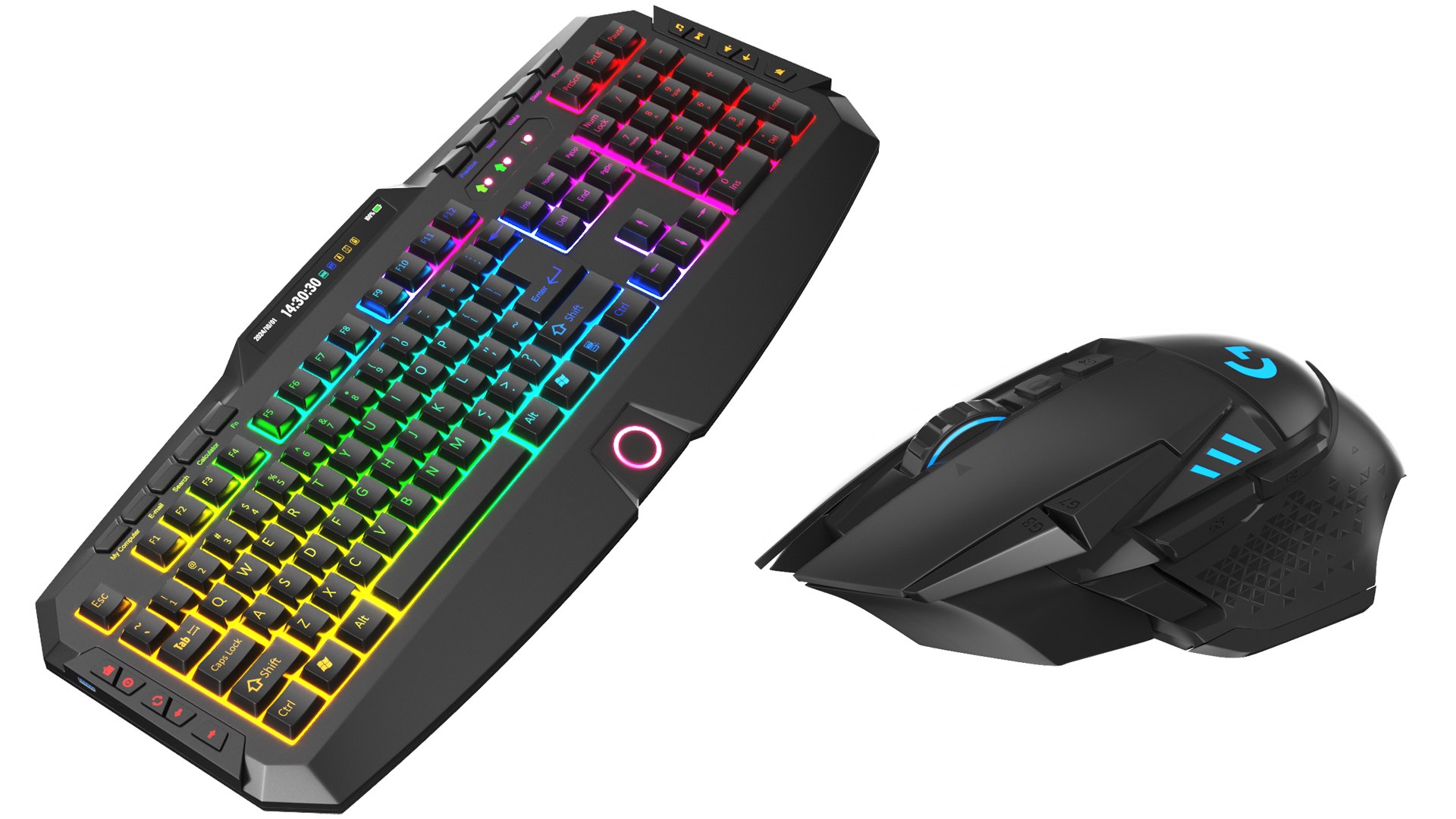 Detailed Gaming Keyboard And Mouse 3D Model - TurboSquid 2301075