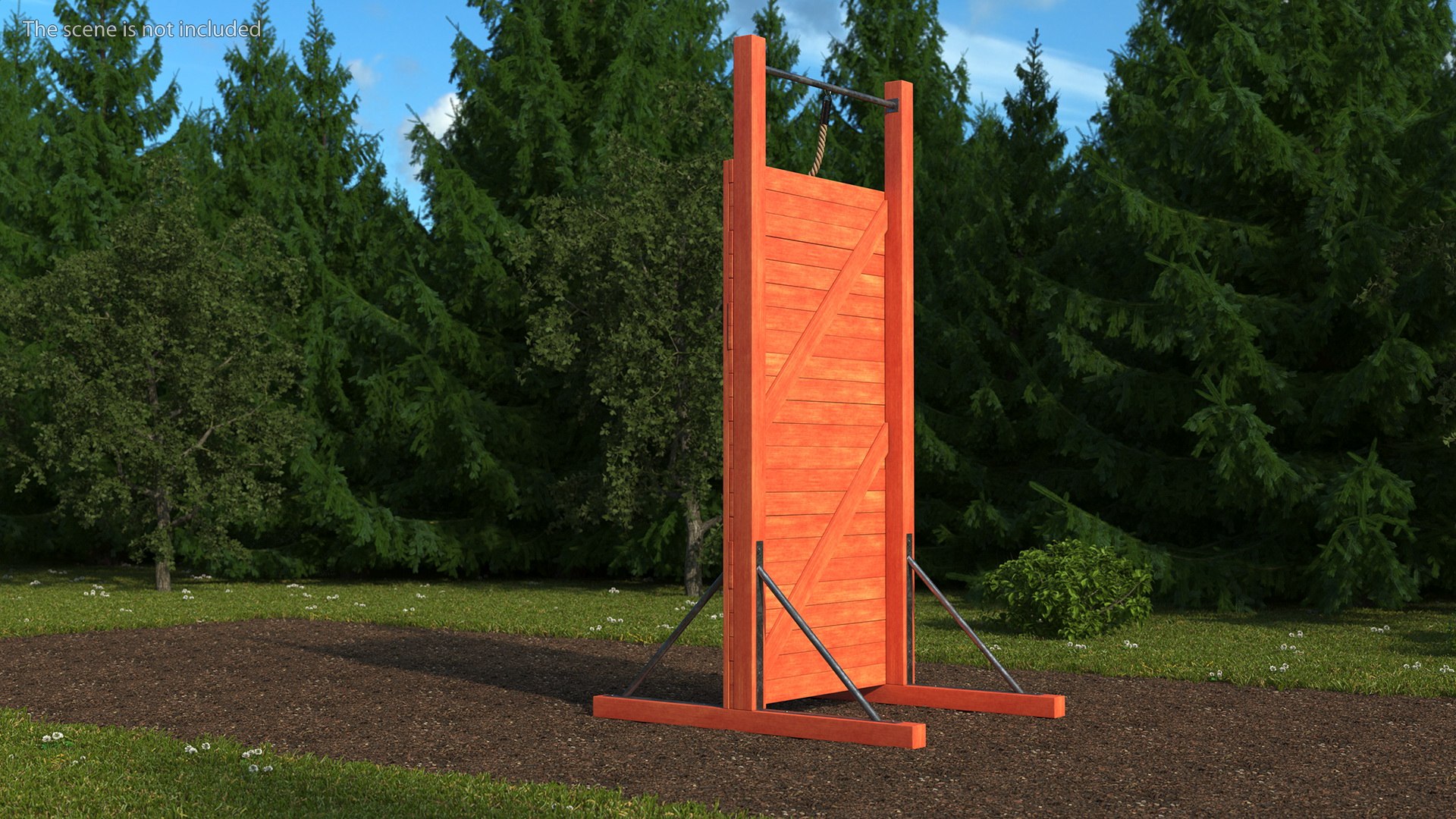 3D Obstacle Course Wall With Rope Model - TurboSquid 1902535