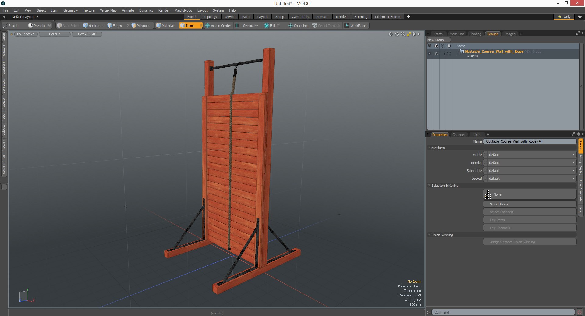 3D Obstacle Course Wall With Rope Model - TurboSquid 1902535