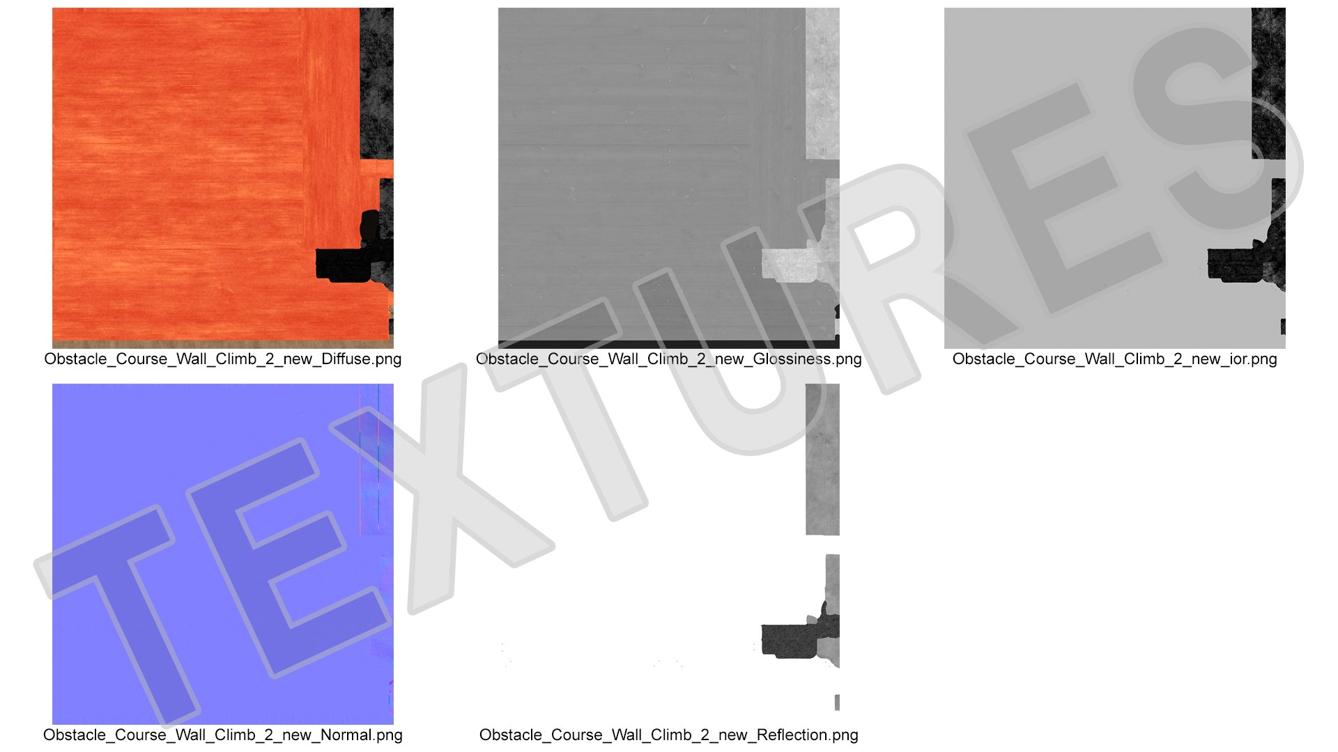 3D Obstacle Course Wall With Rope Model - TurboSquid 1902535