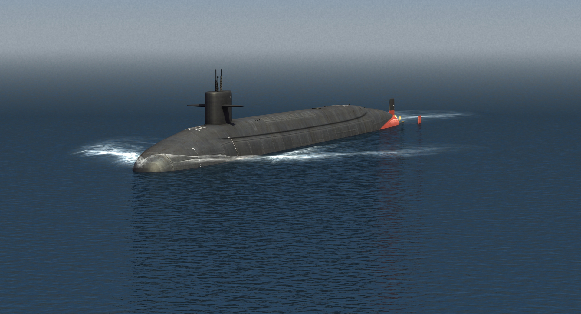 Ohio class submarine 3D model - TurboSquid 1407510