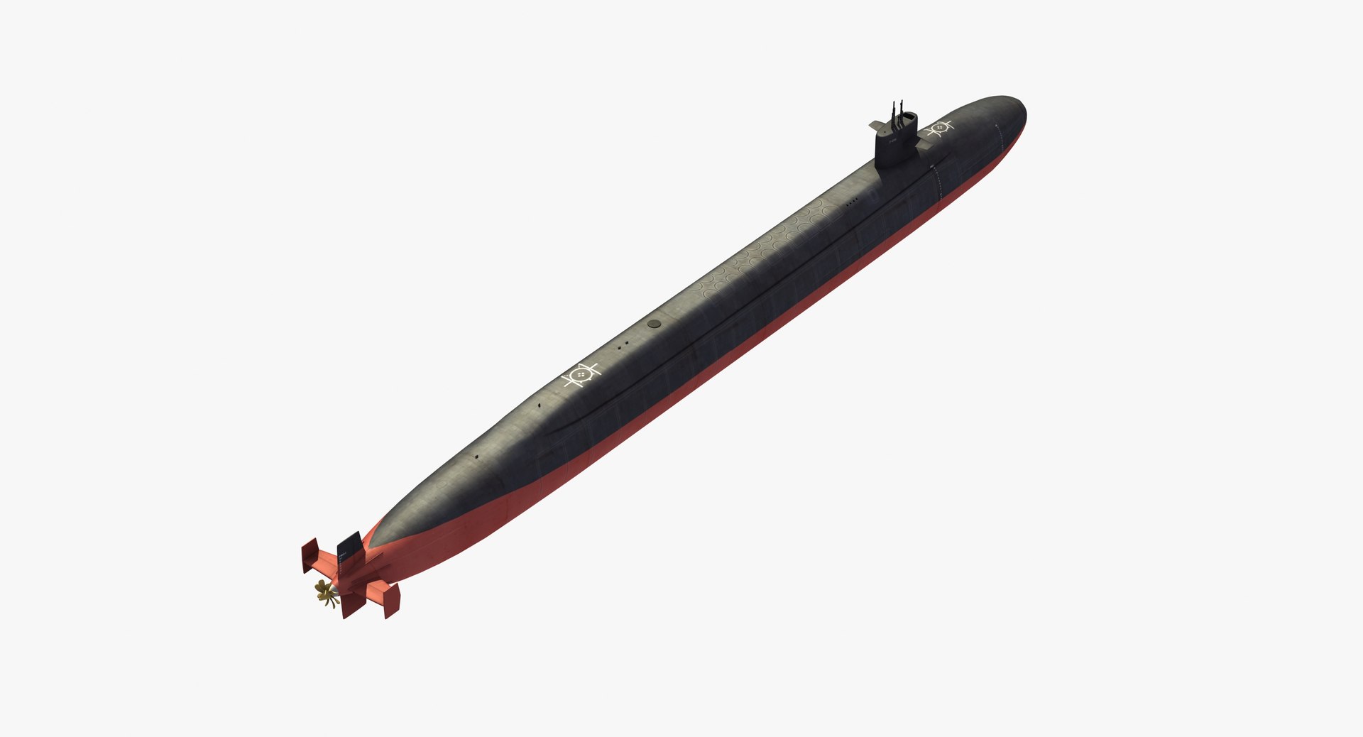 Ohio class submarine 3D model - TurboSquid 1407510