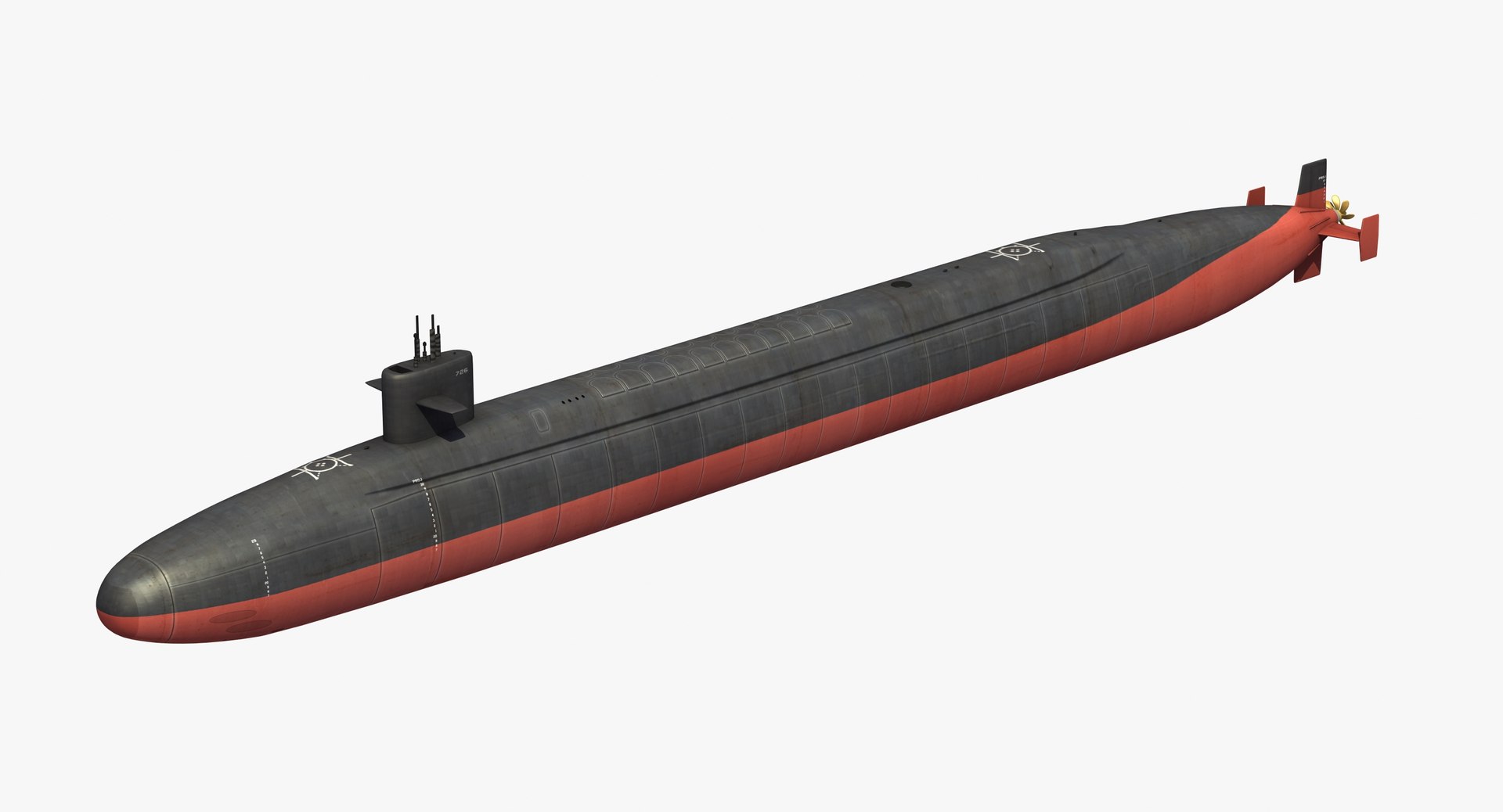 Ohio Class Submarine 3D Model - TurboSquid 1407510