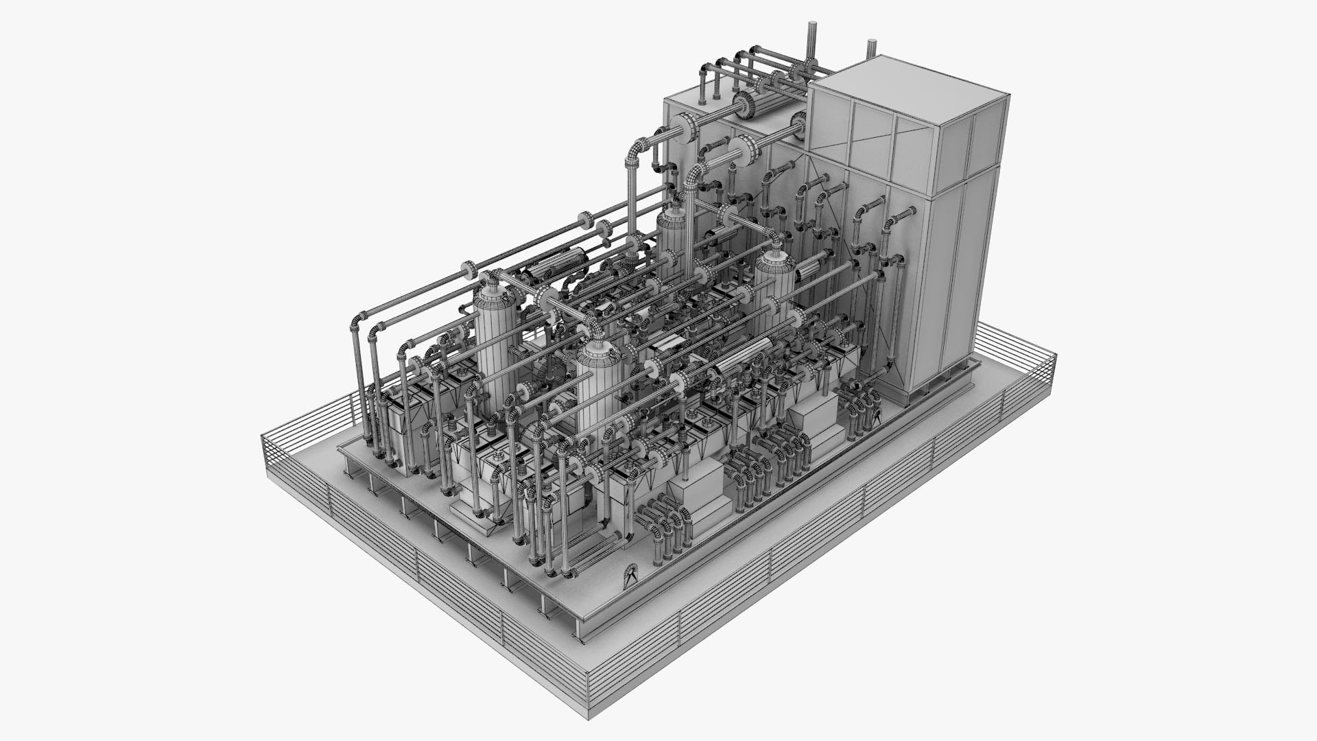 Metering skids model - TurboSquid 1217813