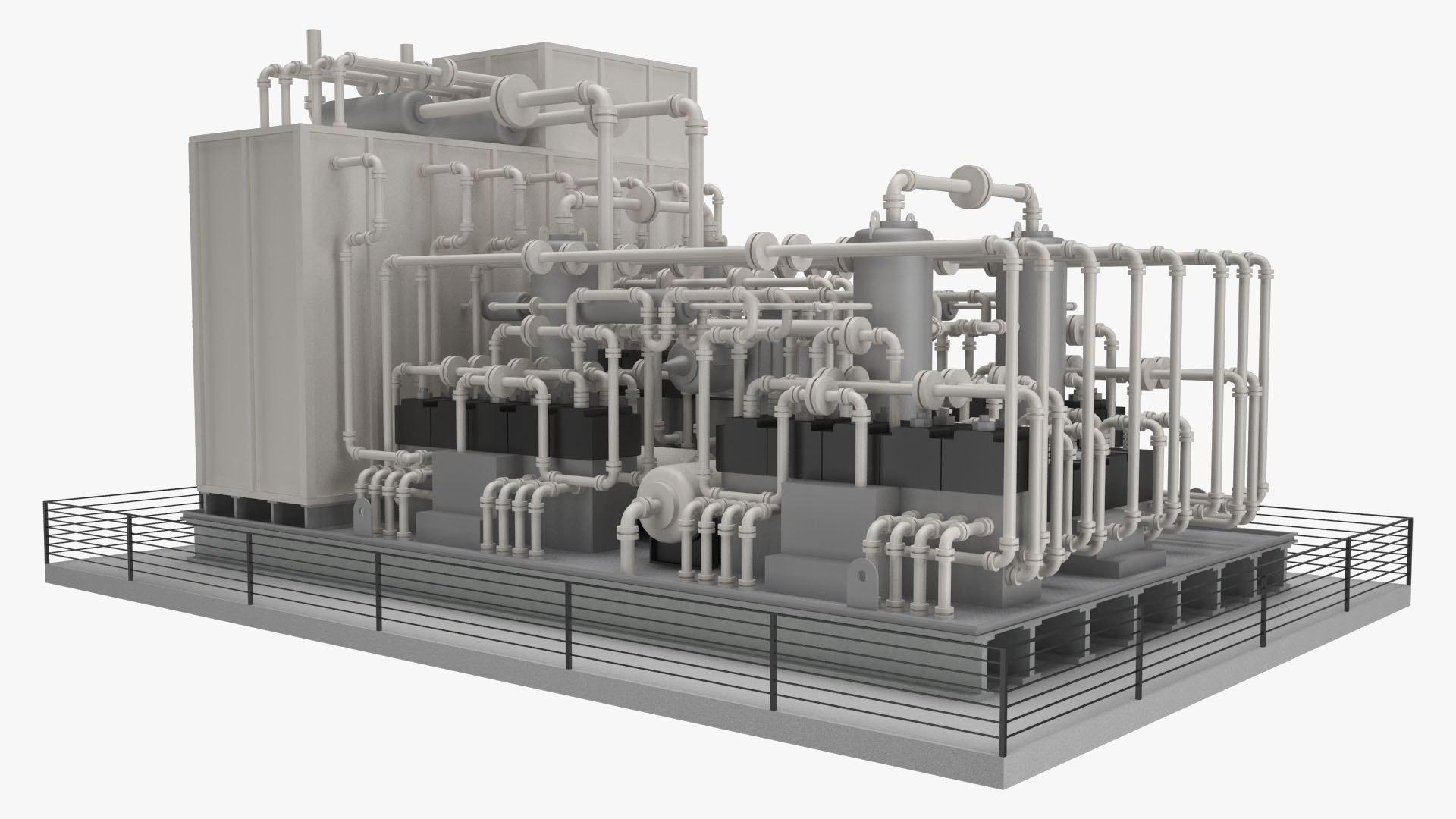 Metering skids model - TurboSquid 1217813