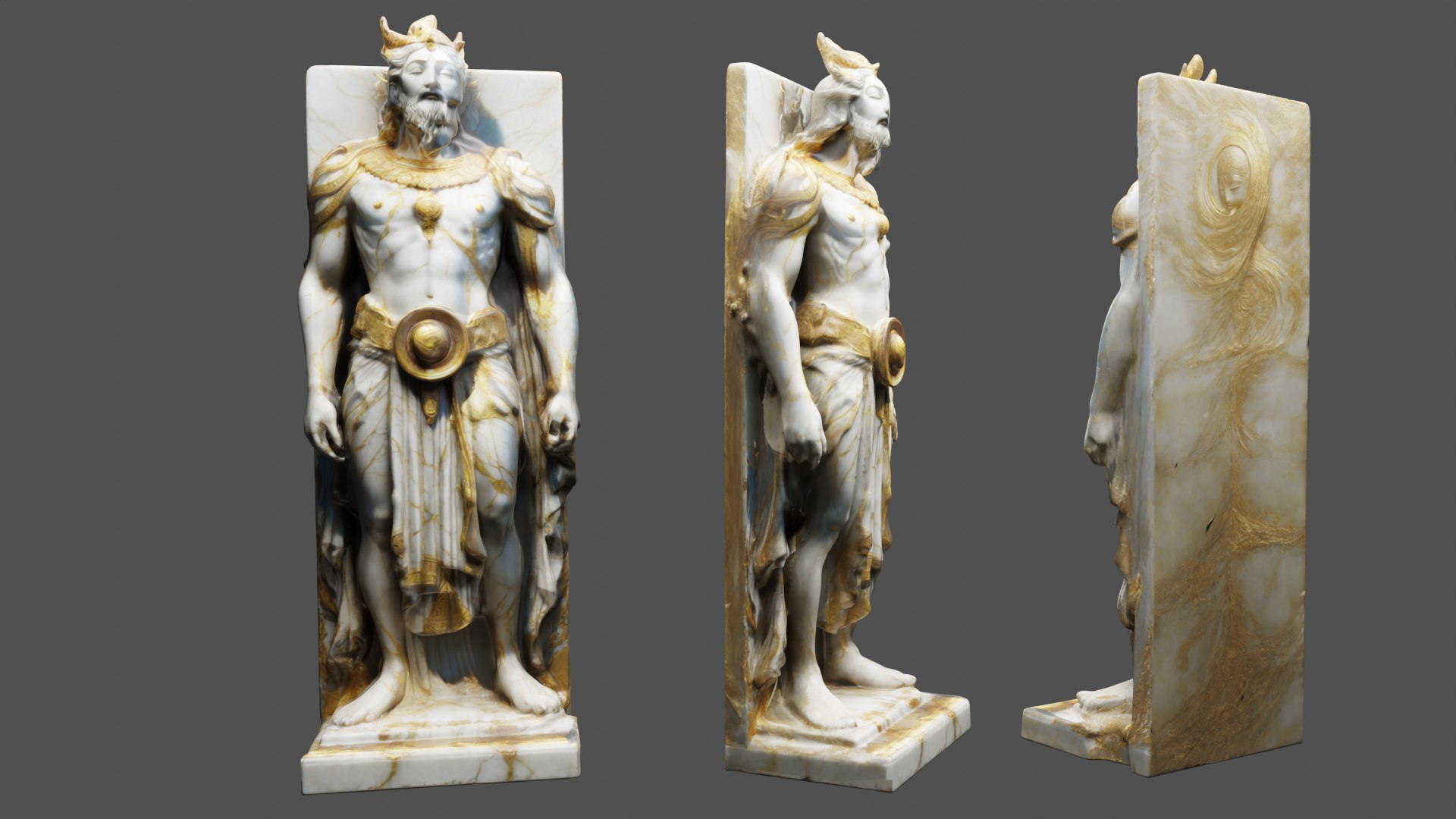 3D Ancient Guardian Statue 01 - TurboSquid 2349622