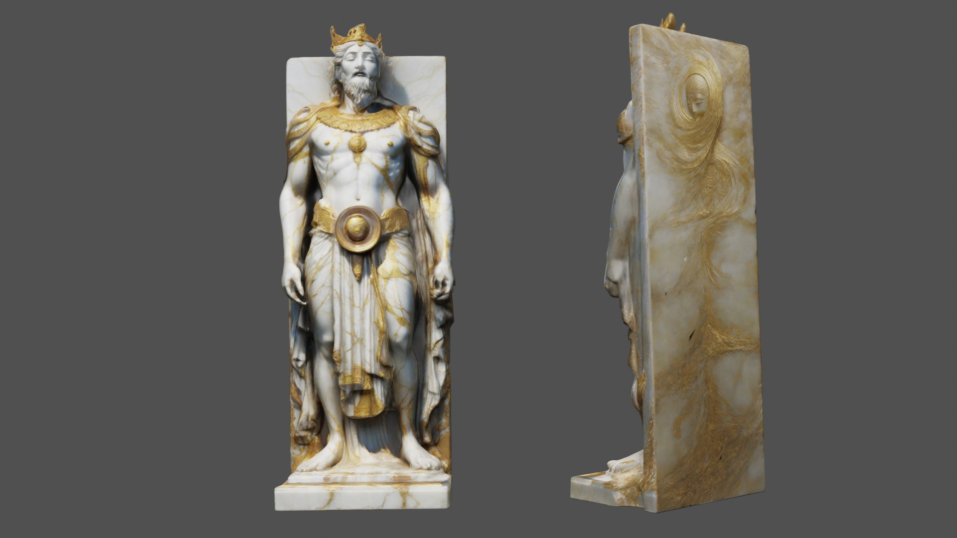 3D Ancient Guardian Statue 01 - TurboSquid 2349622