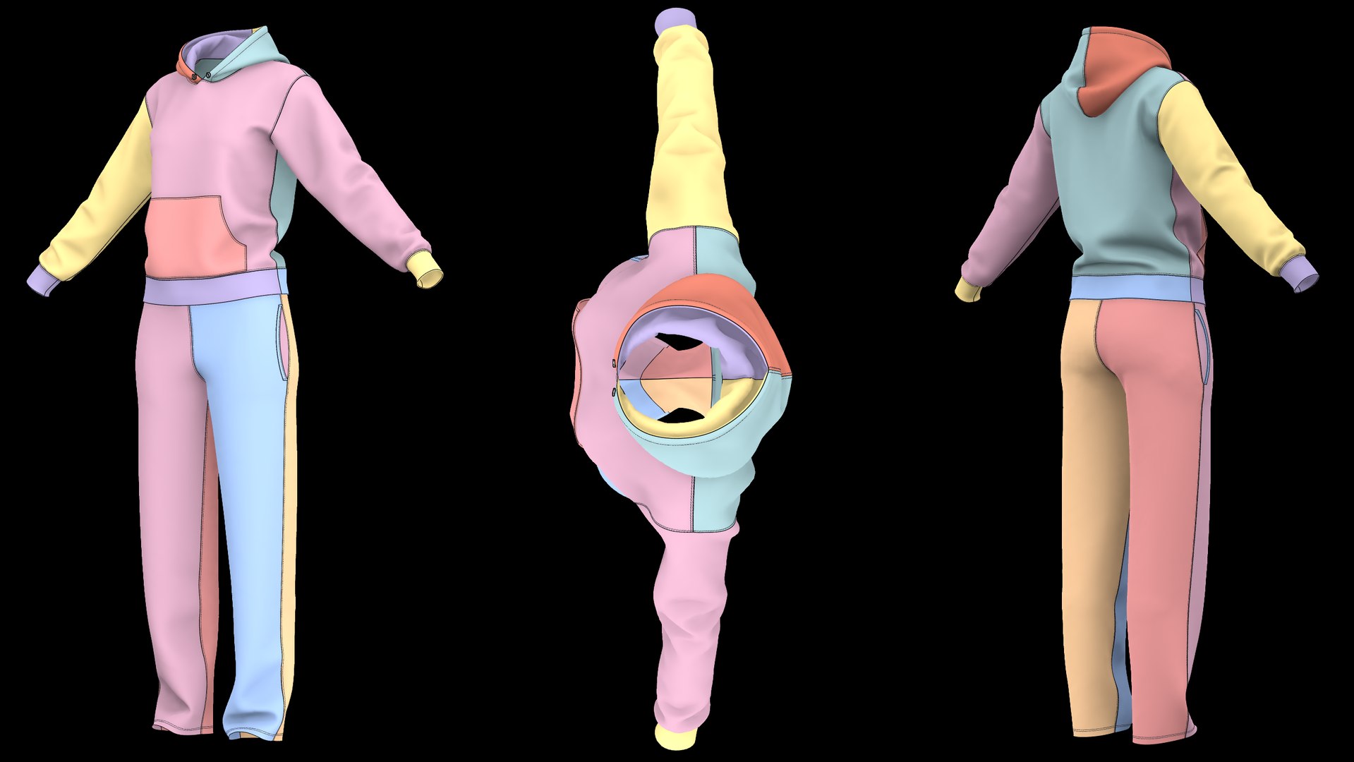 TRACKSUIT And SWEATSUIT Outfits Fv2 Mv2 Zpac Obj Fbx Highpoly 3D Model - TurboSquid 2321332