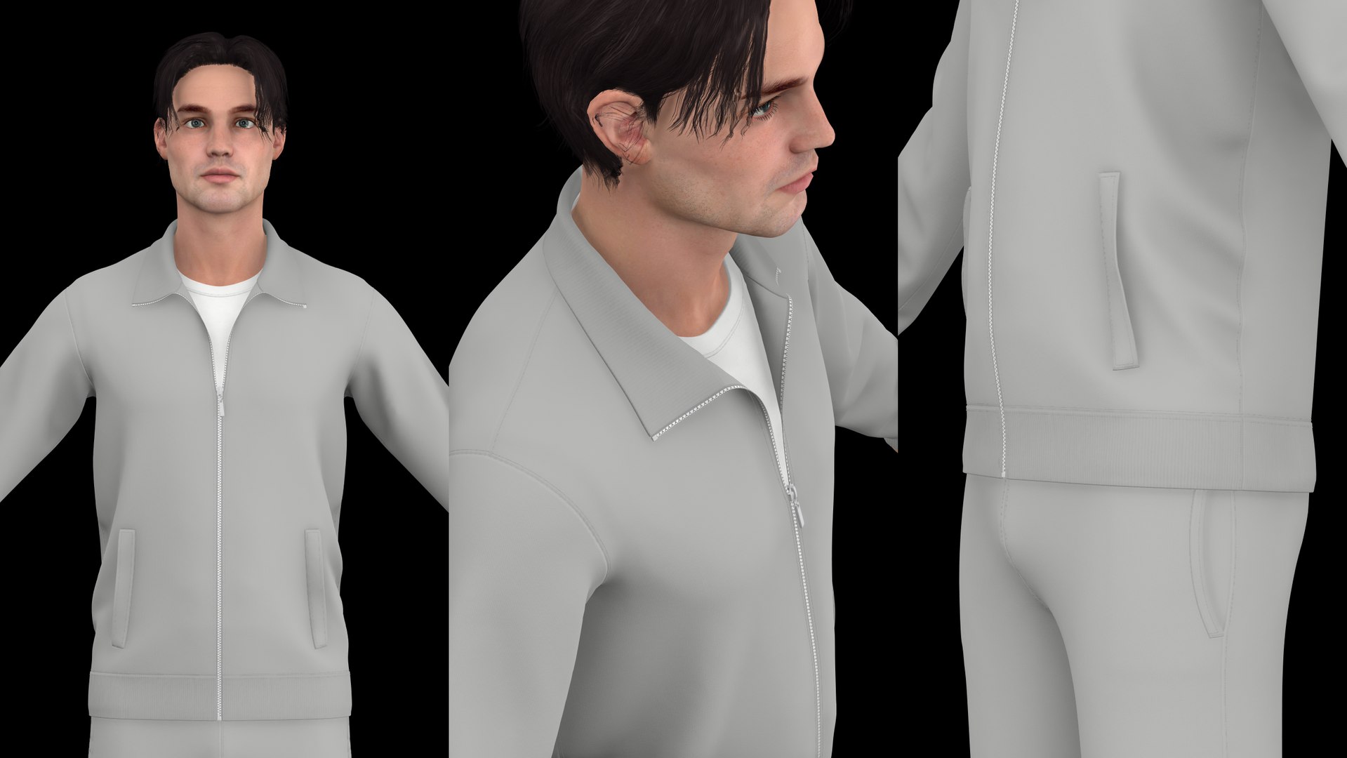 TRACKSUIT And SWEATSUIT Outfits Fv2 Mv2 Zpac Obj Fbx Highpoly 3D Model - TurboSquid 2321332