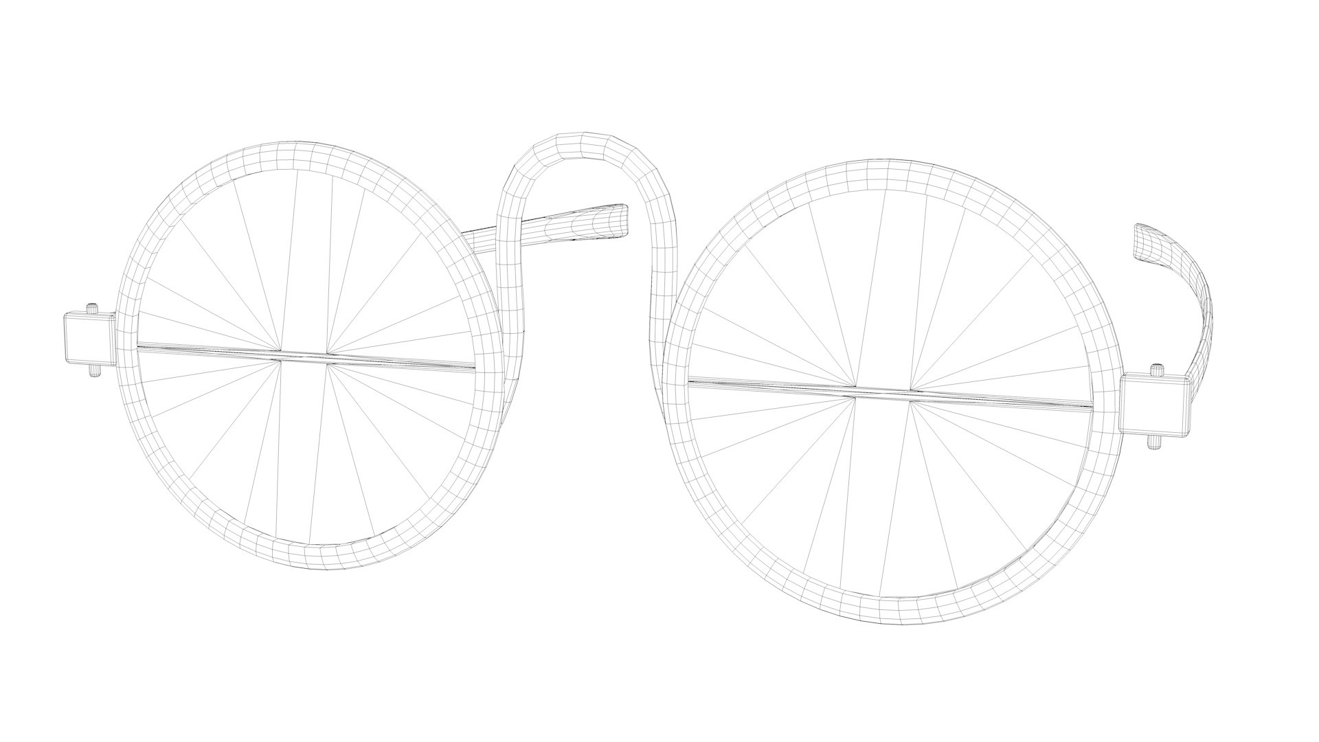 Ben Franklin Round Glasses 3D - TurboSquid 2283515