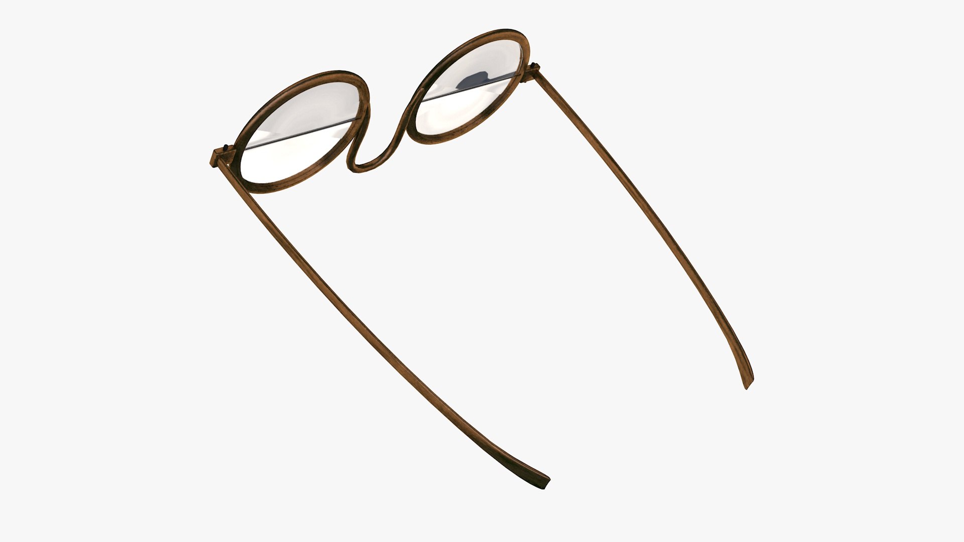 Ben Franklin Round Glasses 3D - TurboSquid 2283515