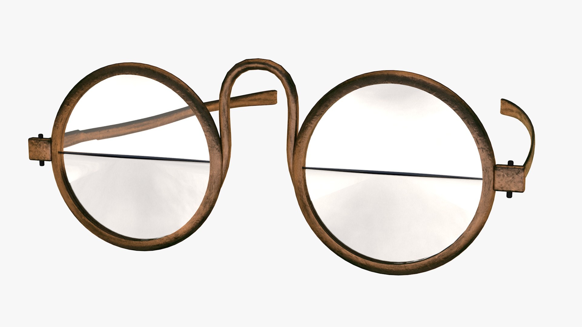 Ben Franklin Round Glasses 3D - TurboSquid 2283515
