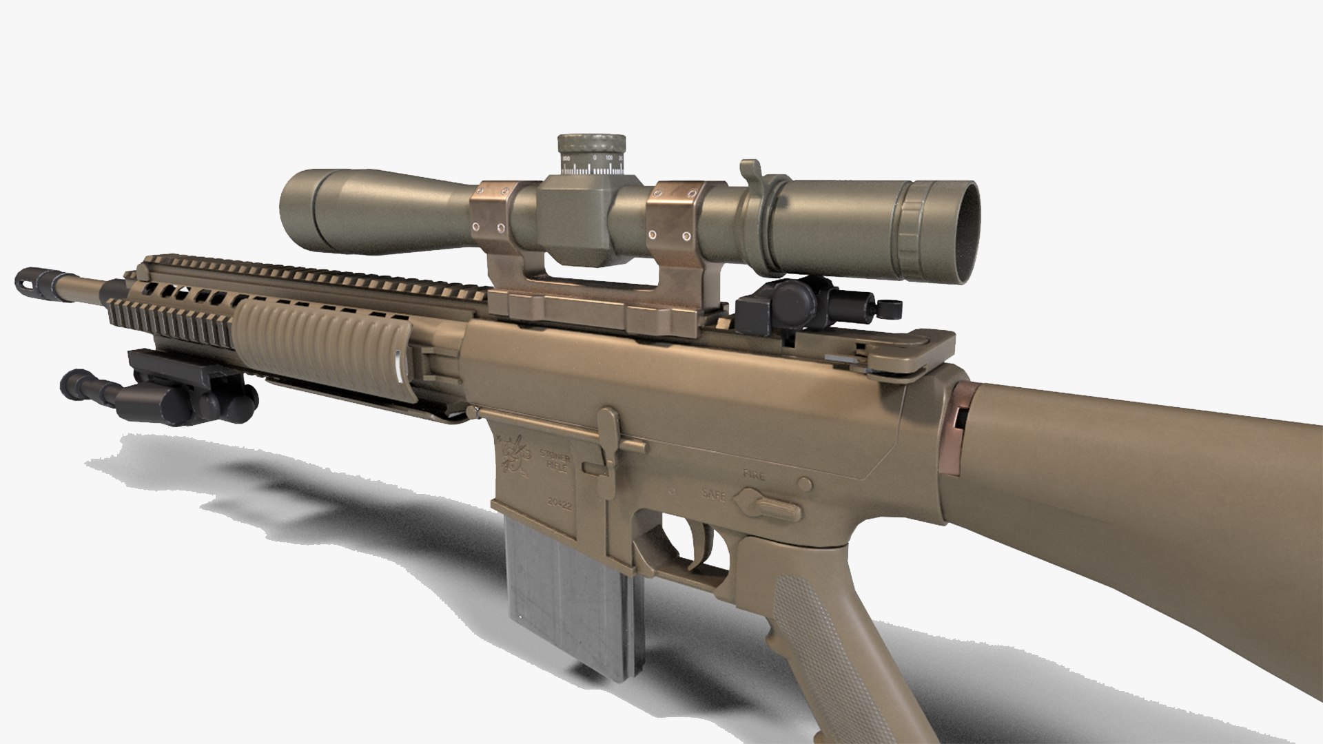 3D M110 Sniper Rifle - TurboSquid 2069545
