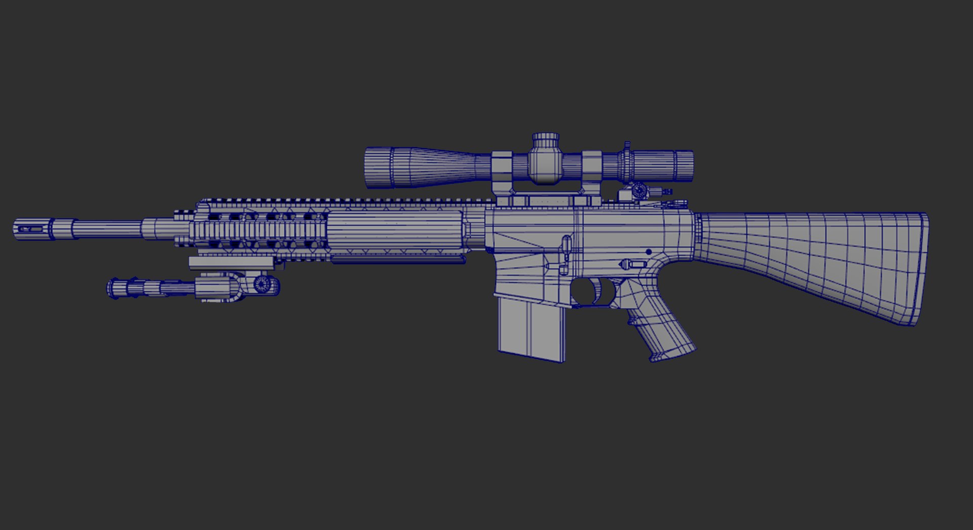 3D M110 Sniper Rifle - TurboSquid 2069545