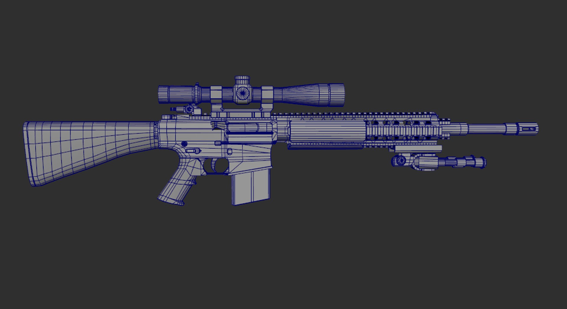 3D M110 Sniper Rifle - TurboSquid 2069545