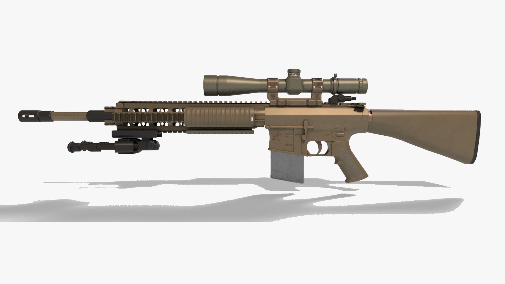 3D M110 Sniper Rifle - TurboSquid 2069545