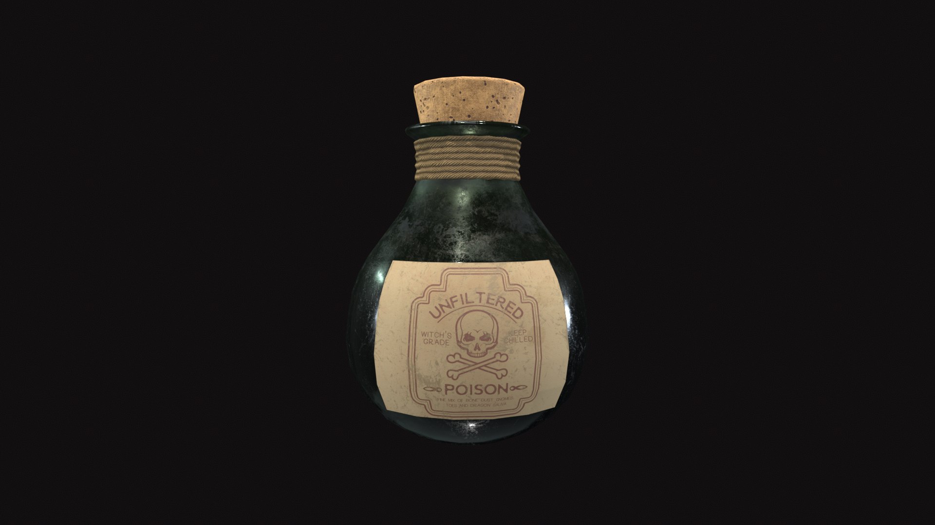 Medieval Bottle 01 V1 3D - TurboSquid 2325679