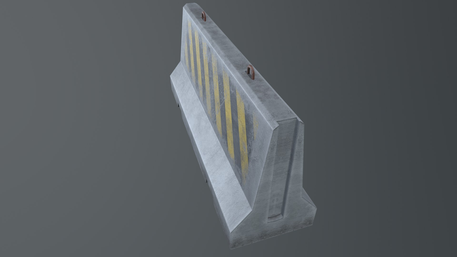 Concrete barriers - PBR Game Ready model Low-poly 3D - TurboSquid 2161519