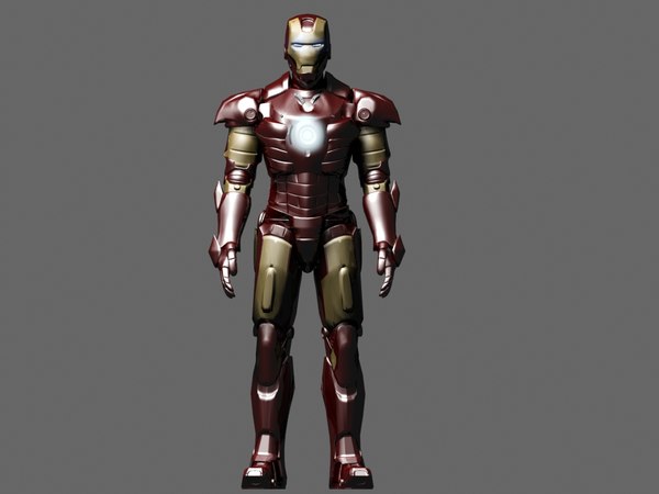 3d iron man suit