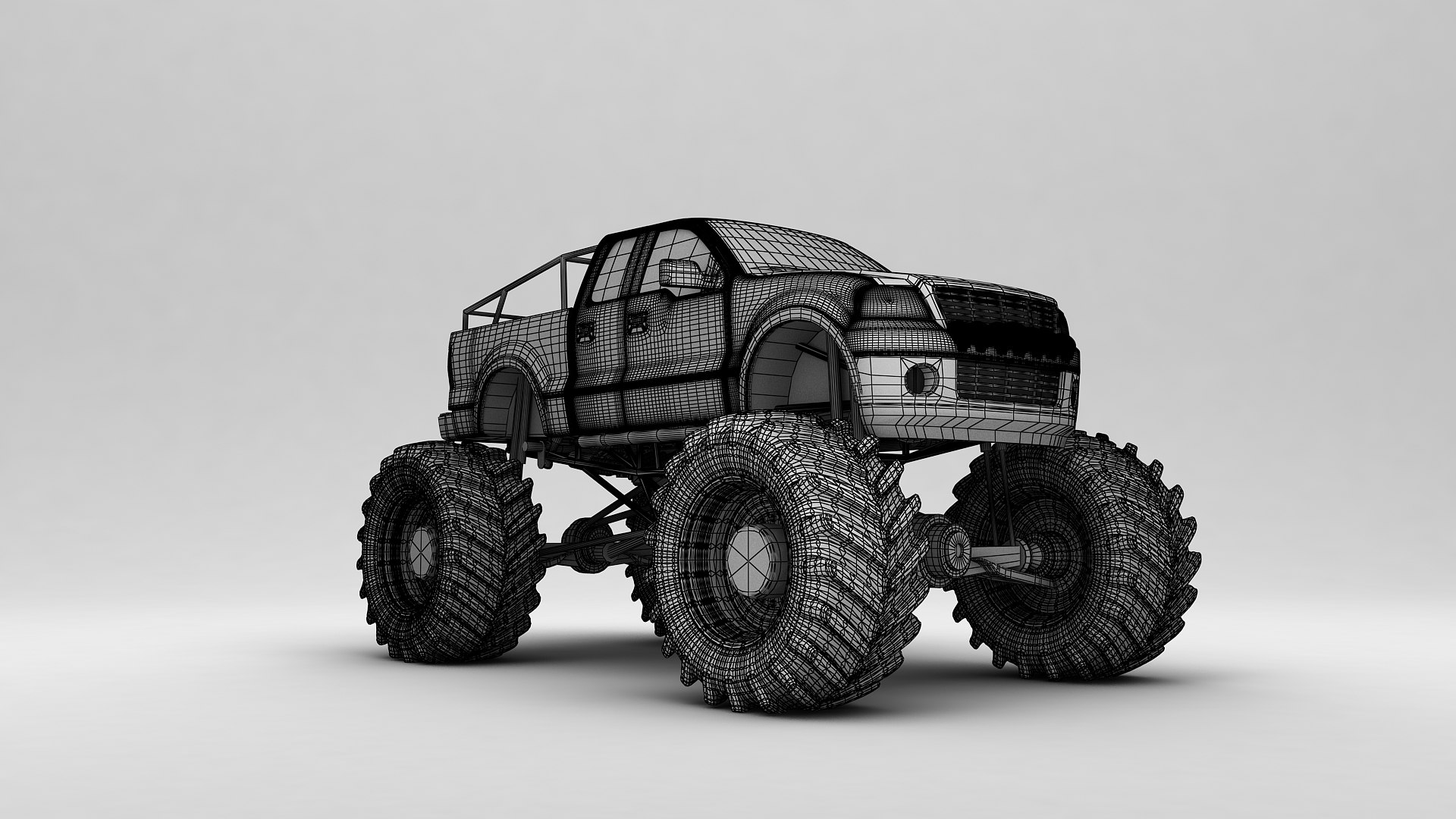 3D Monster Truck Model - TurboSquid 1581503