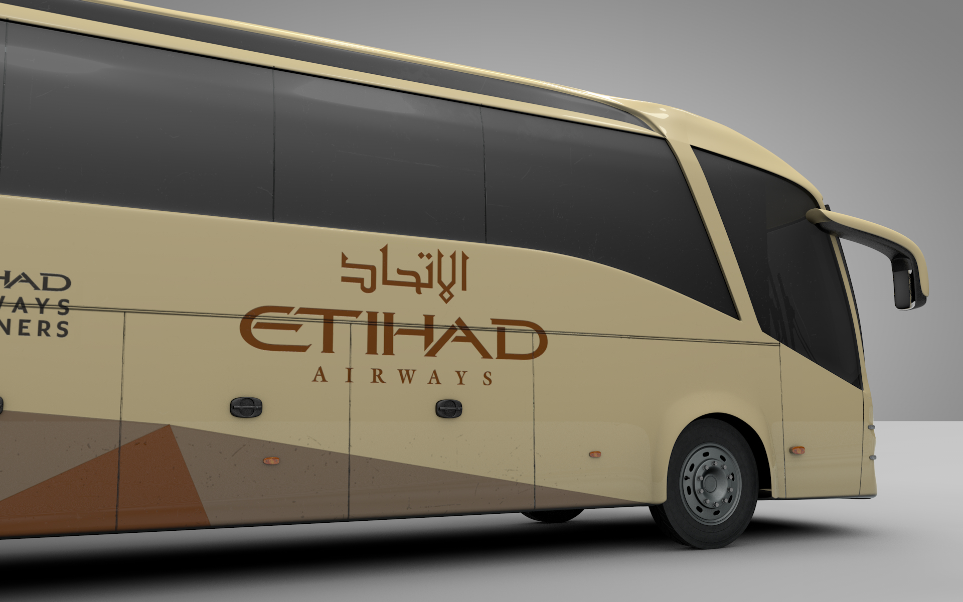 Shuttle Bus ETIHAD L1243 3D-Modell - TurboSquid 1684400