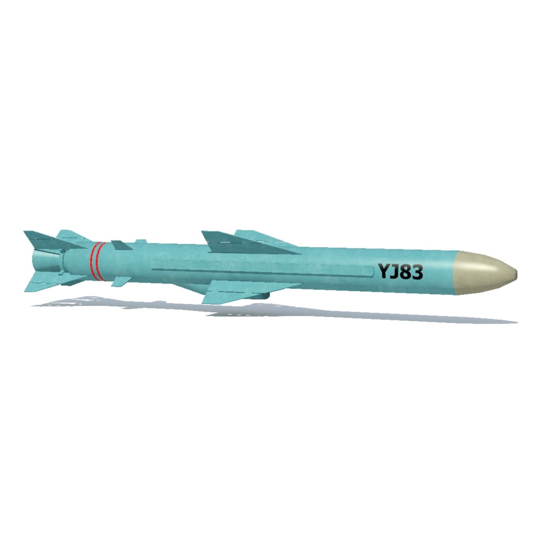 3D chinese anti ship cruise missile yj83 model - TurboSquid 1888834