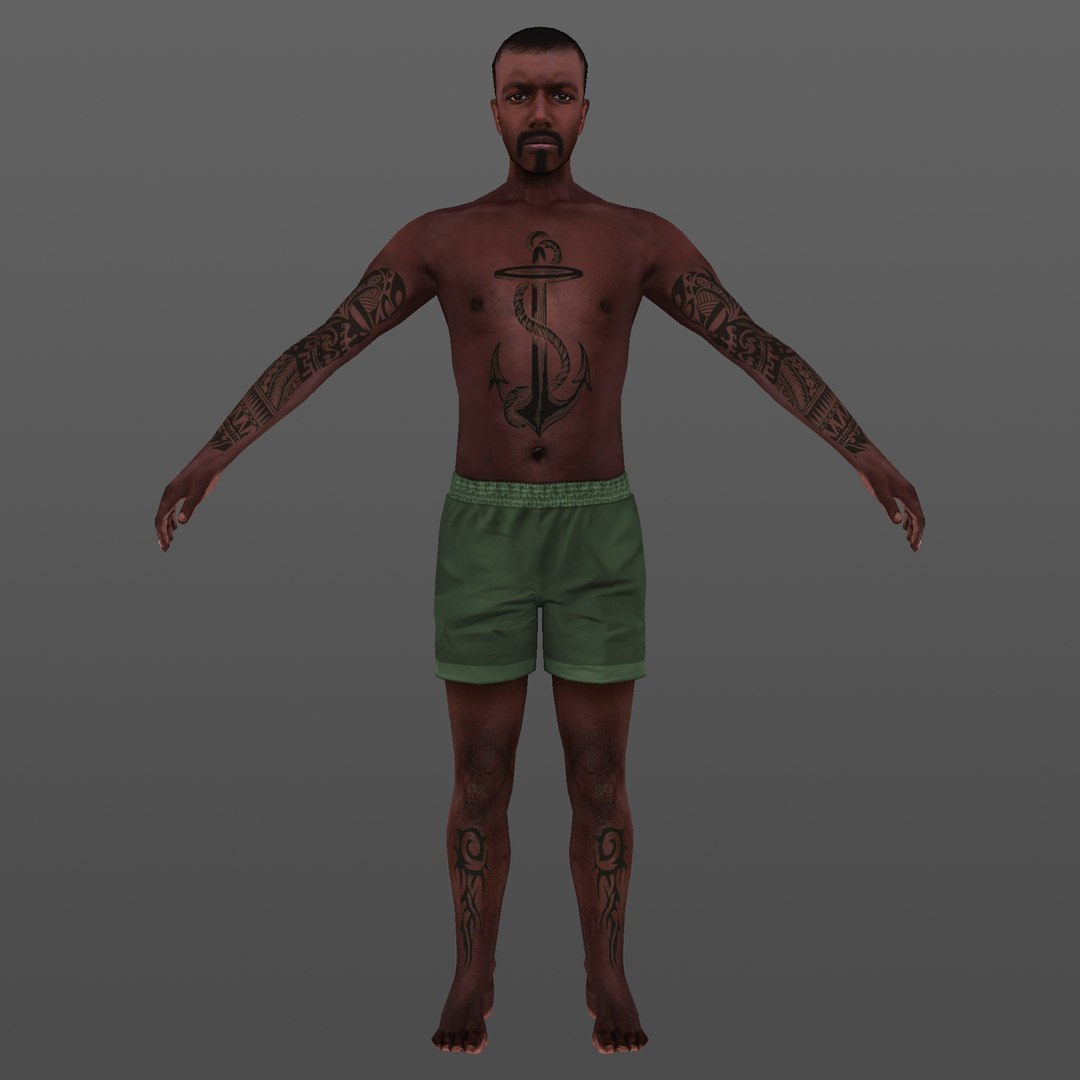 modelo 3d HOMBRE 66 - CON 250 ANIMACIONES - TurboSquid 1770916