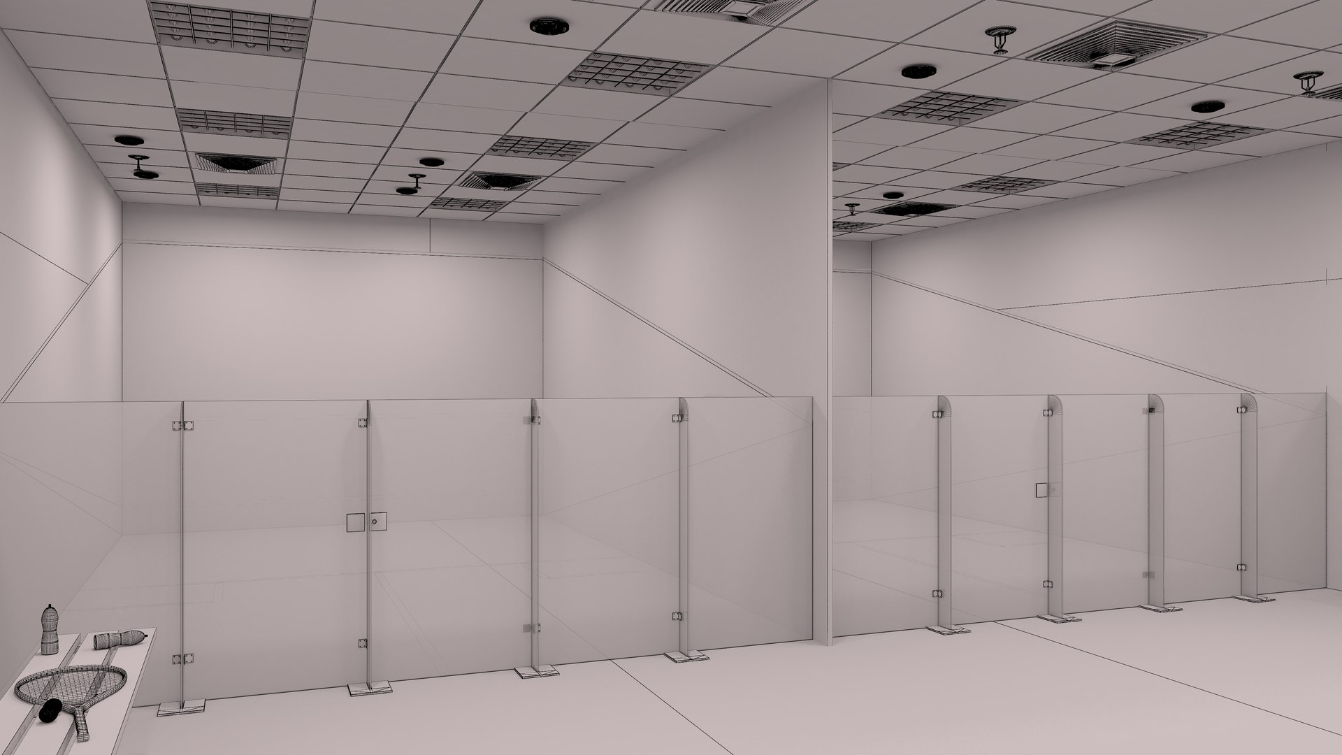 Squash Court 3D Model - TurboSquid 2108447