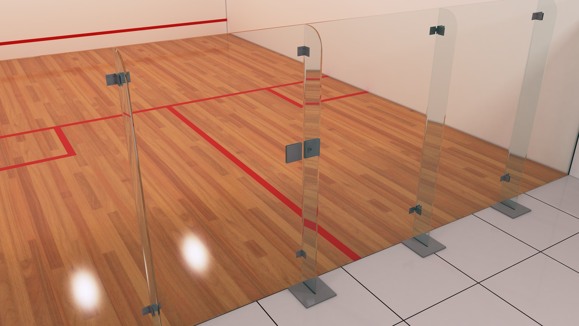 Squash Court 3D Model - TurboSquid 2108447