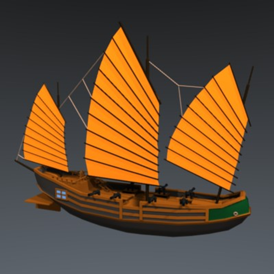 3d chinese pirate ship