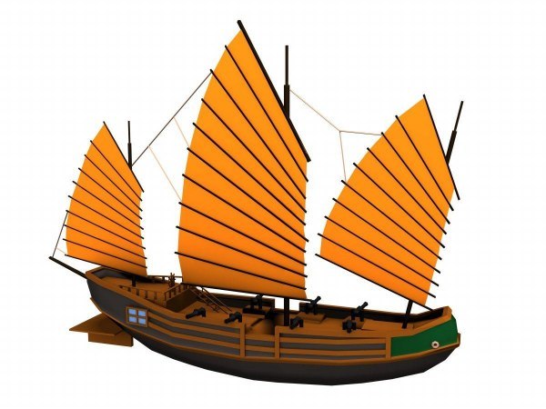 3d chinese pirate ship