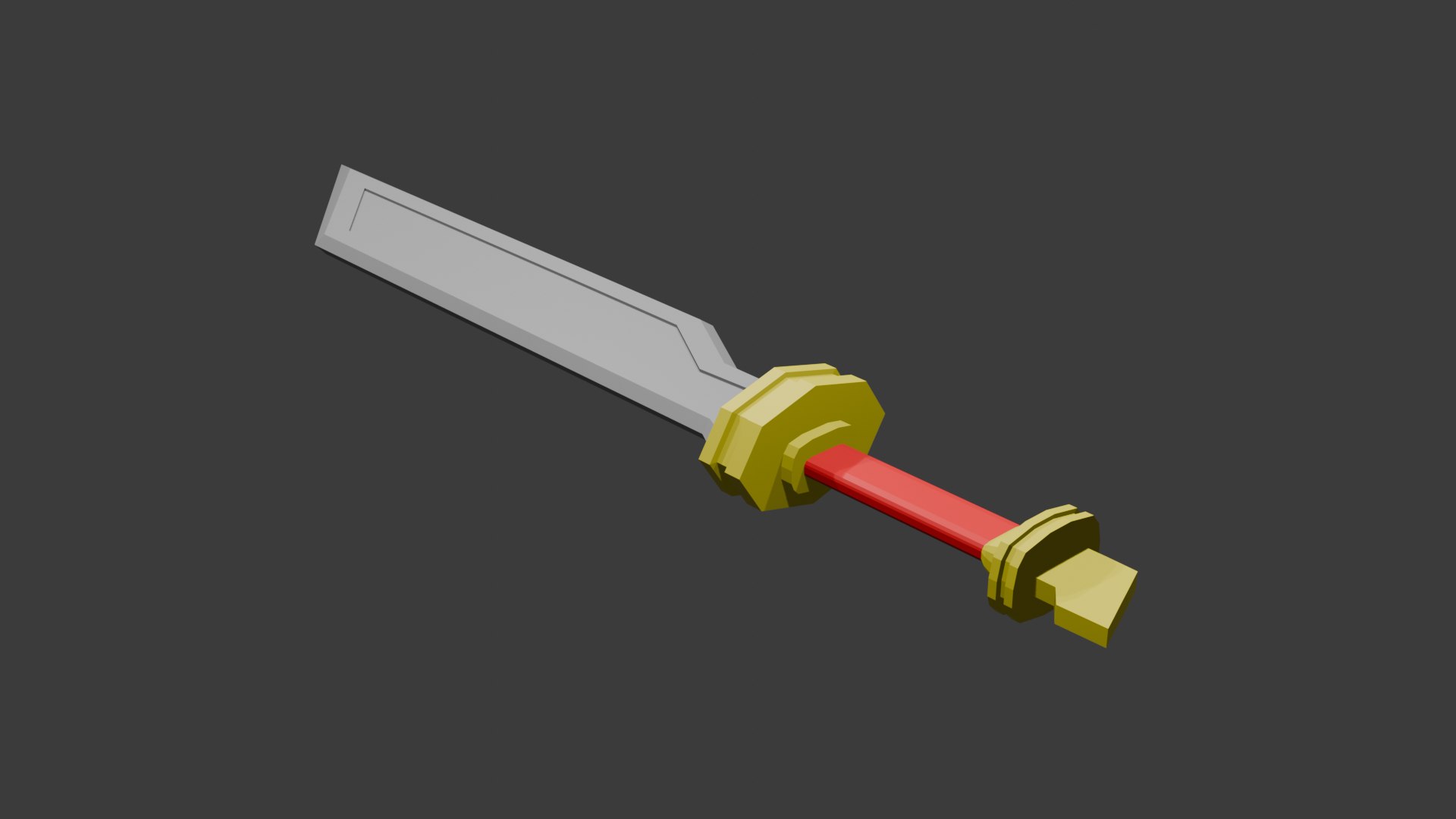 Low Poly Sword 4 3D Model - TurboSquid 2407006