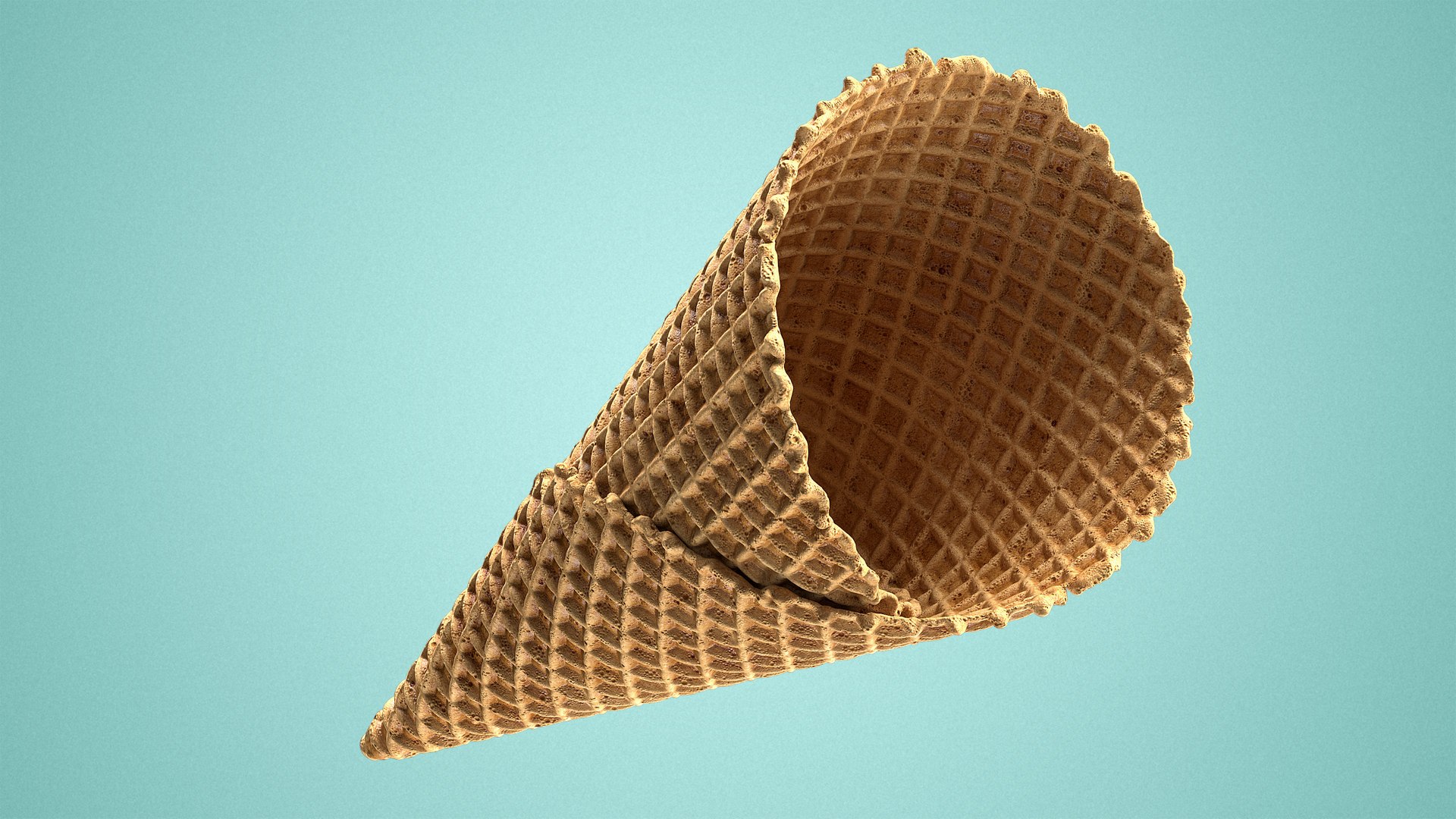 3D Cone Waffle Model - TurboSquid 1557166