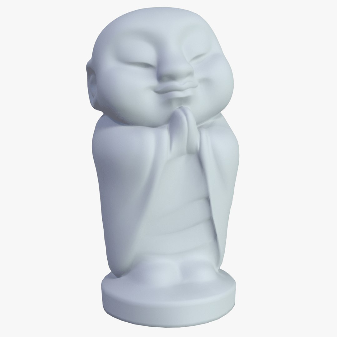 3D Decorative Monk Sculpture - TurboSquid 1158920