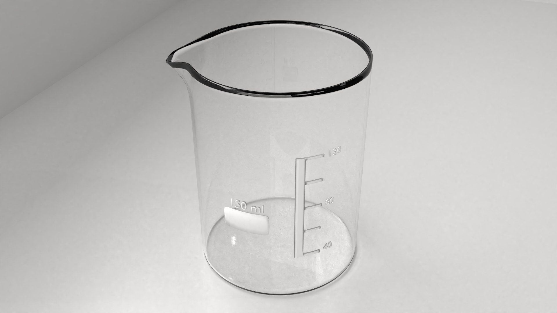 150ml Glass Beaker 3D - TurboSquid 1536511