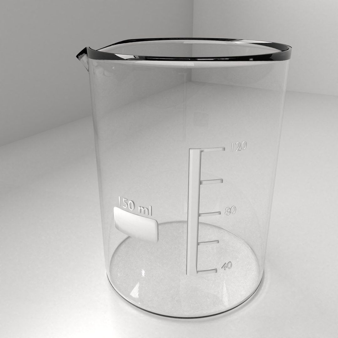 150ml Glass Beaker 3D - TurboSquid 1536511