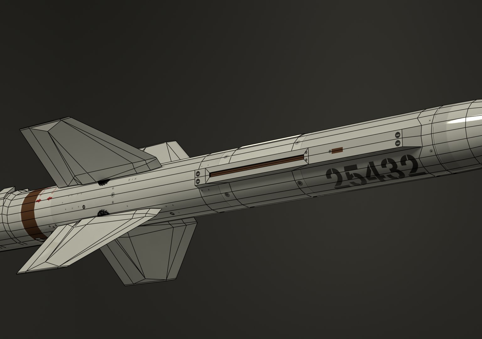 3D Selenia Aspide Missile Model - TurboSquid 1319564