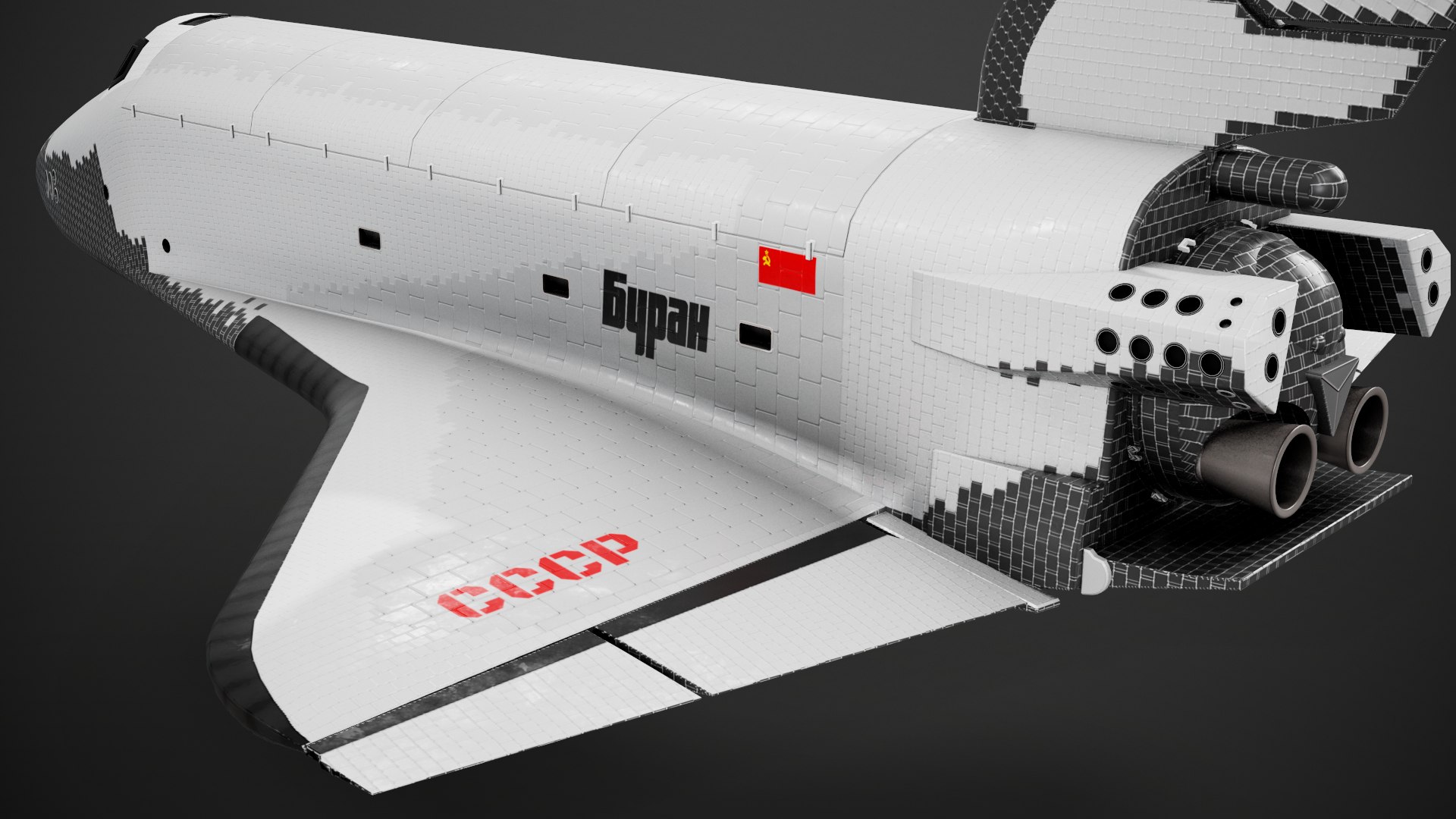 Amp buran spaceplane energia 3D - TurboSquid 1550380