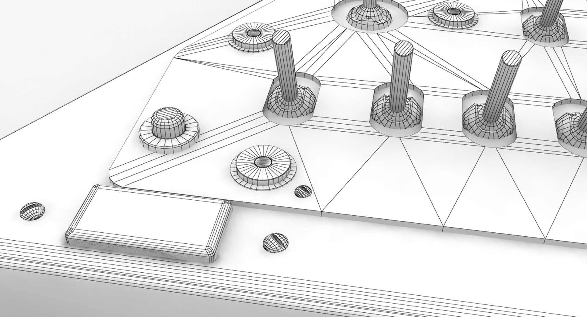 Right triangular panels board 3D model - TurboSquid 1362198