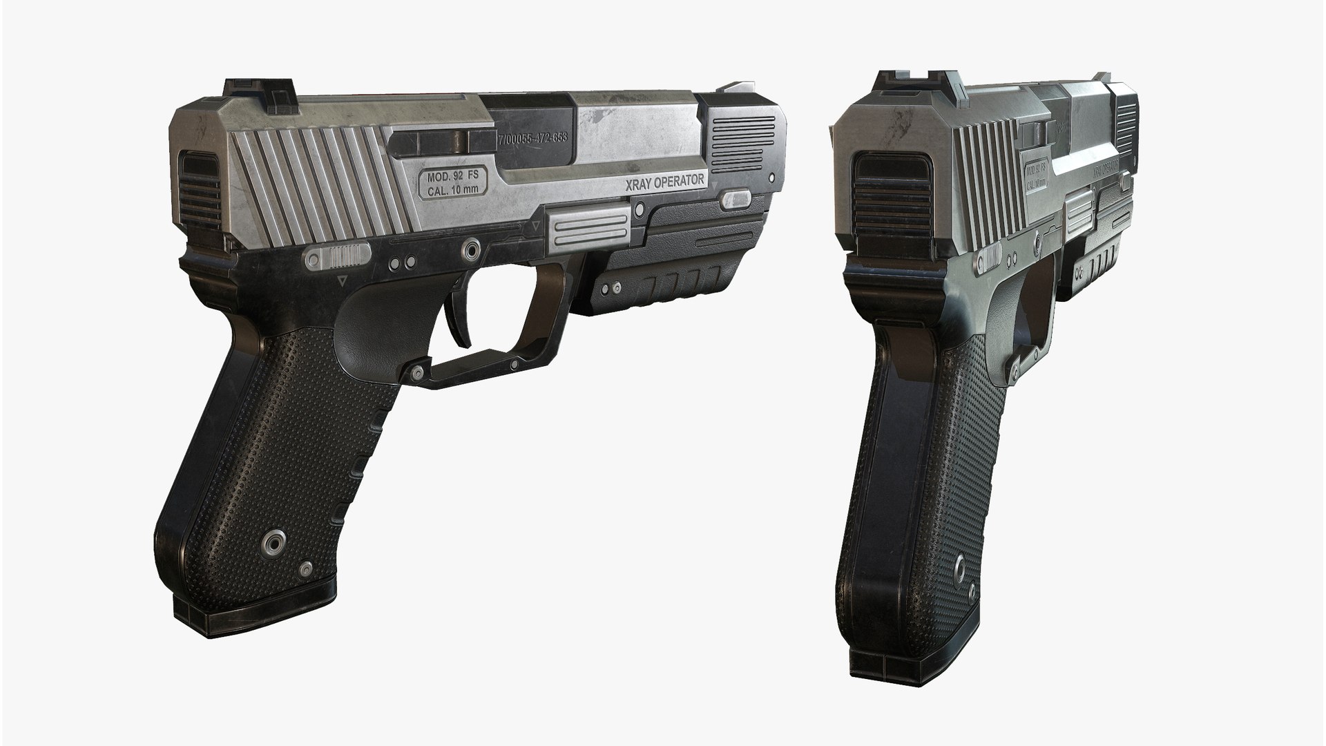 3d Max Sci Fi Gun