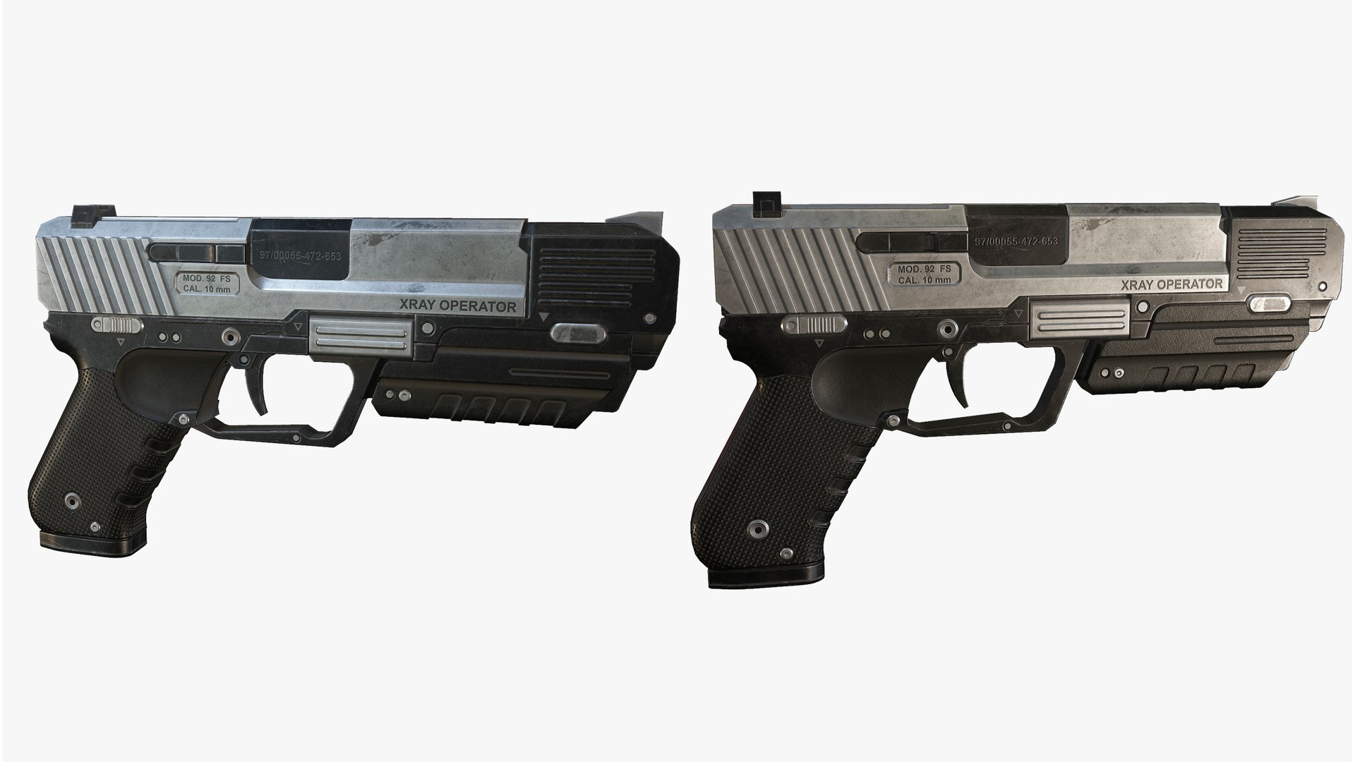 3d Max Sci Fi Gun