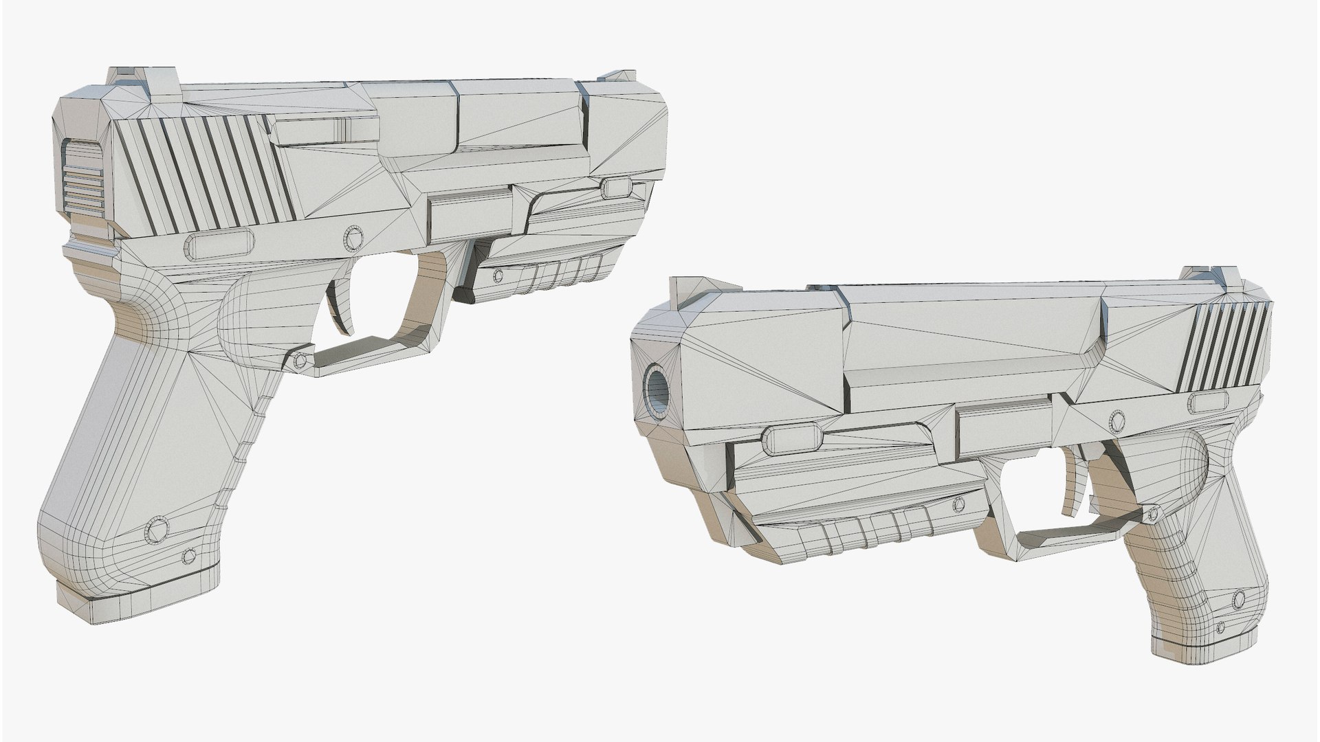 3d Max Sci Fi Gun