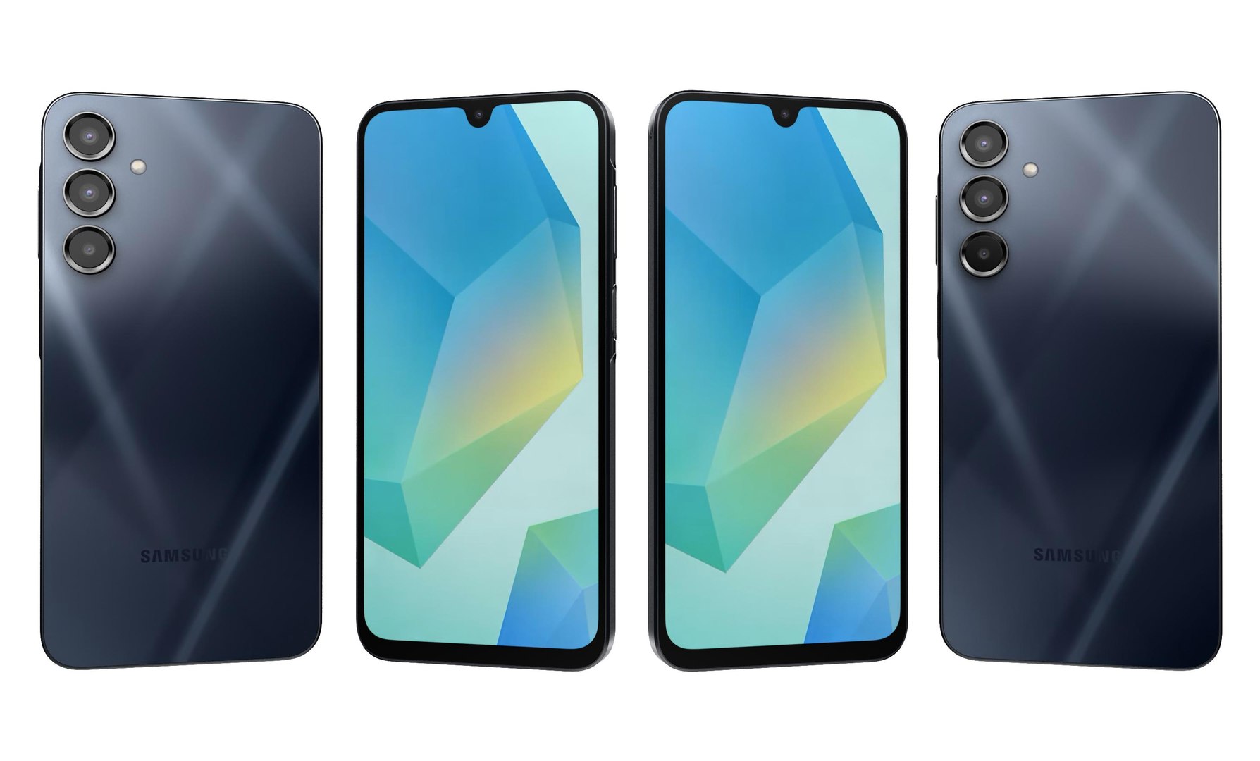 Samsung Galaxy A16 5G Blue Black - TurboSquid 2291727