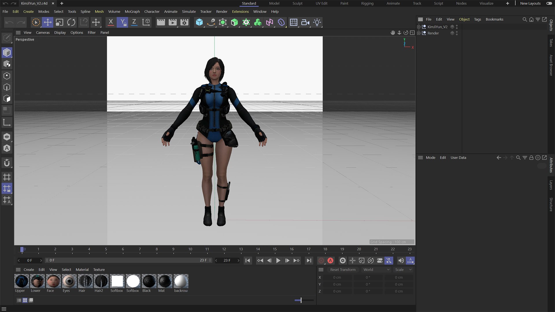 3D Diver Kim Ji-Yun V2 - TurboSquid 1870294