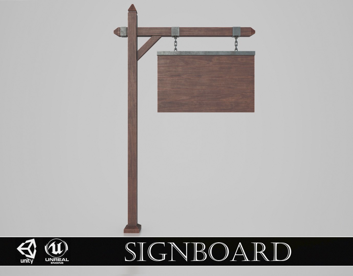 3D Medieval Signboard V6 Model - TurboSquid 1783048