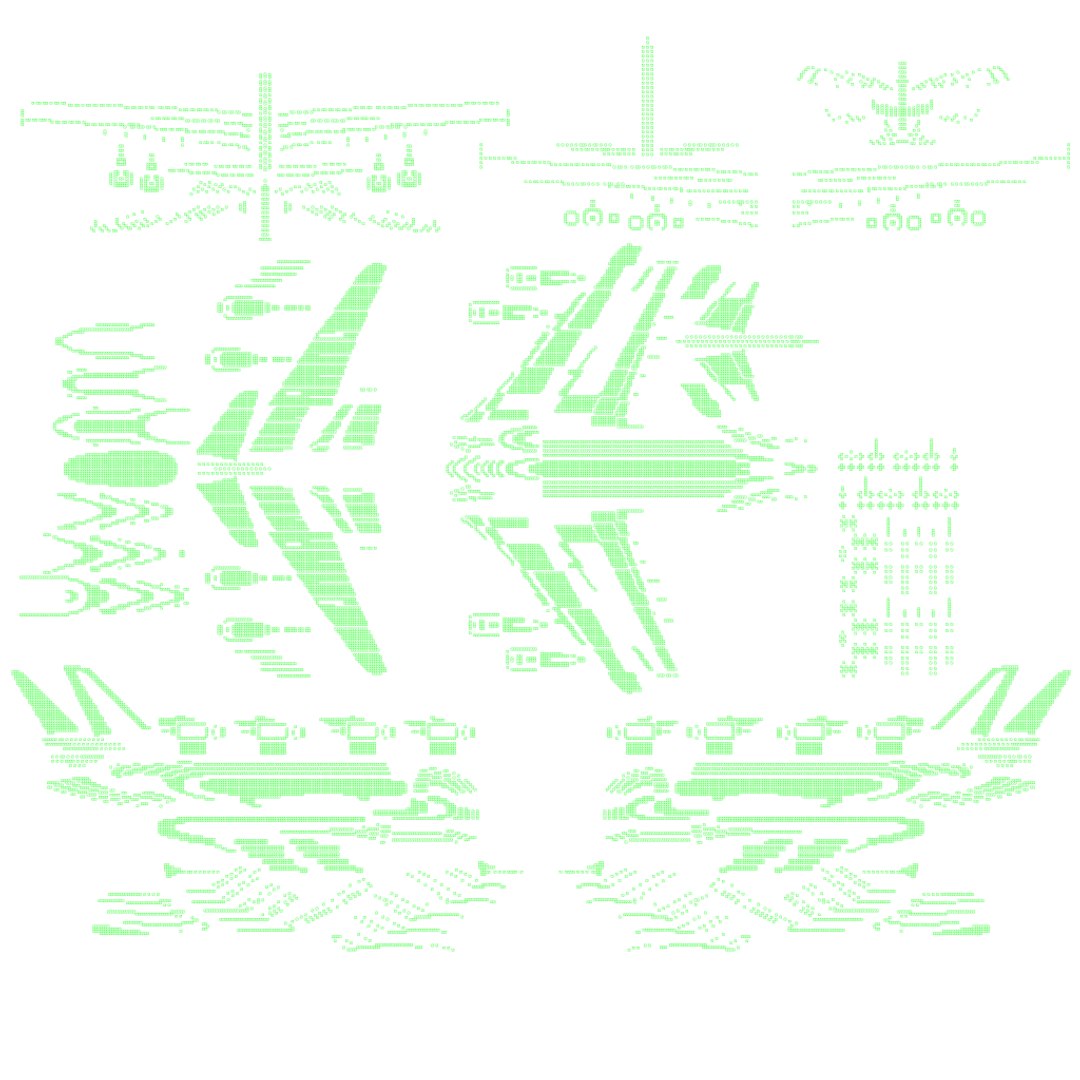 3D Airbus A-380 Pixelated Model - TurboSquid 1912966