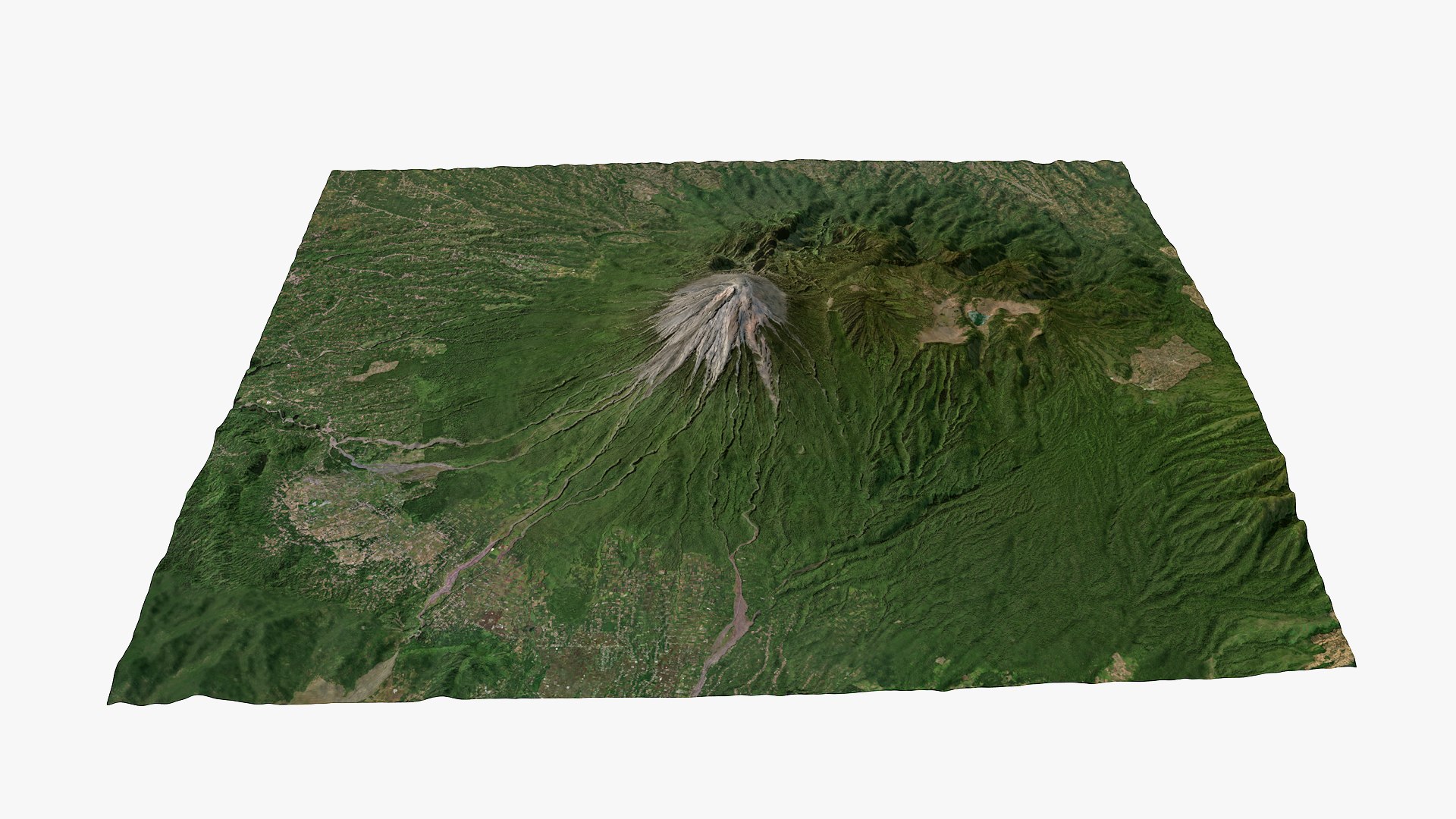 3D Model Mountain Semeru - TurboSquid 1486920