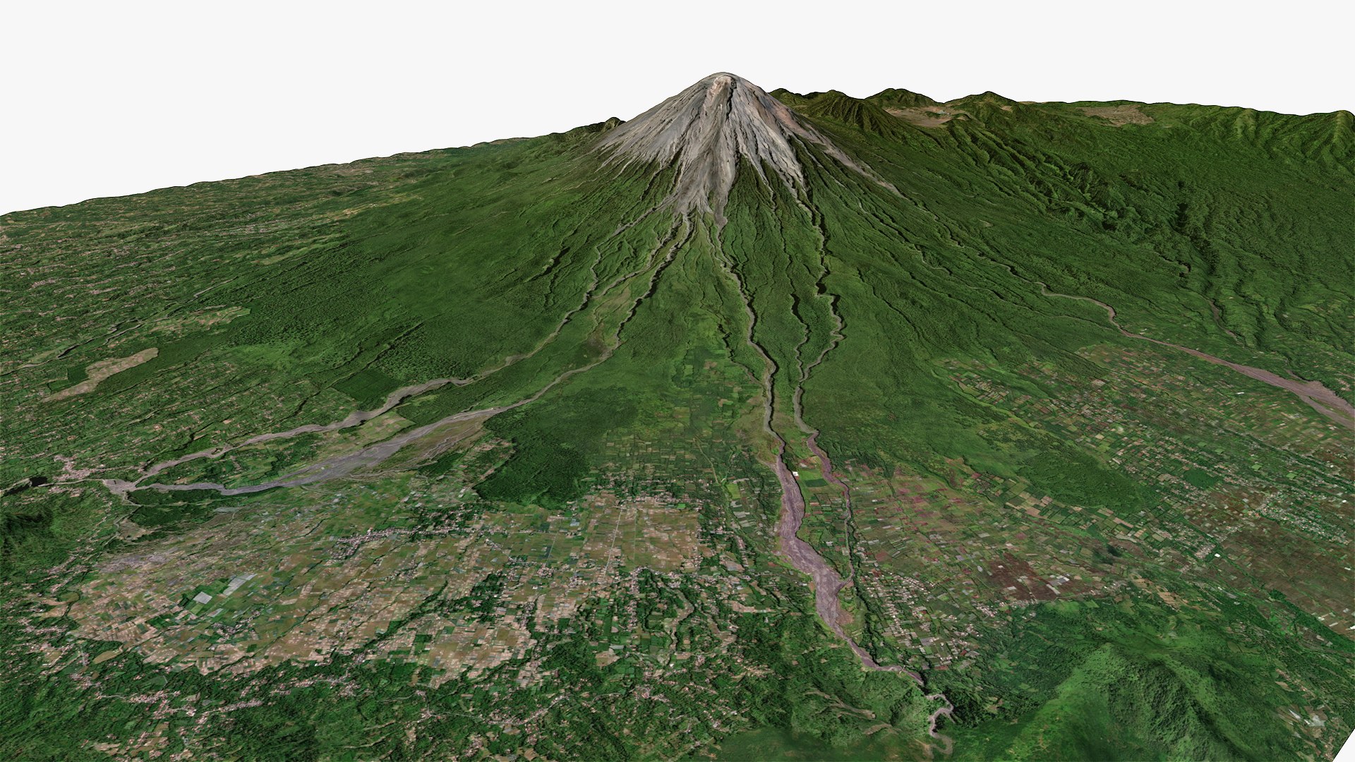 3D Model Mountain Semeru - TurboSquid 1486920